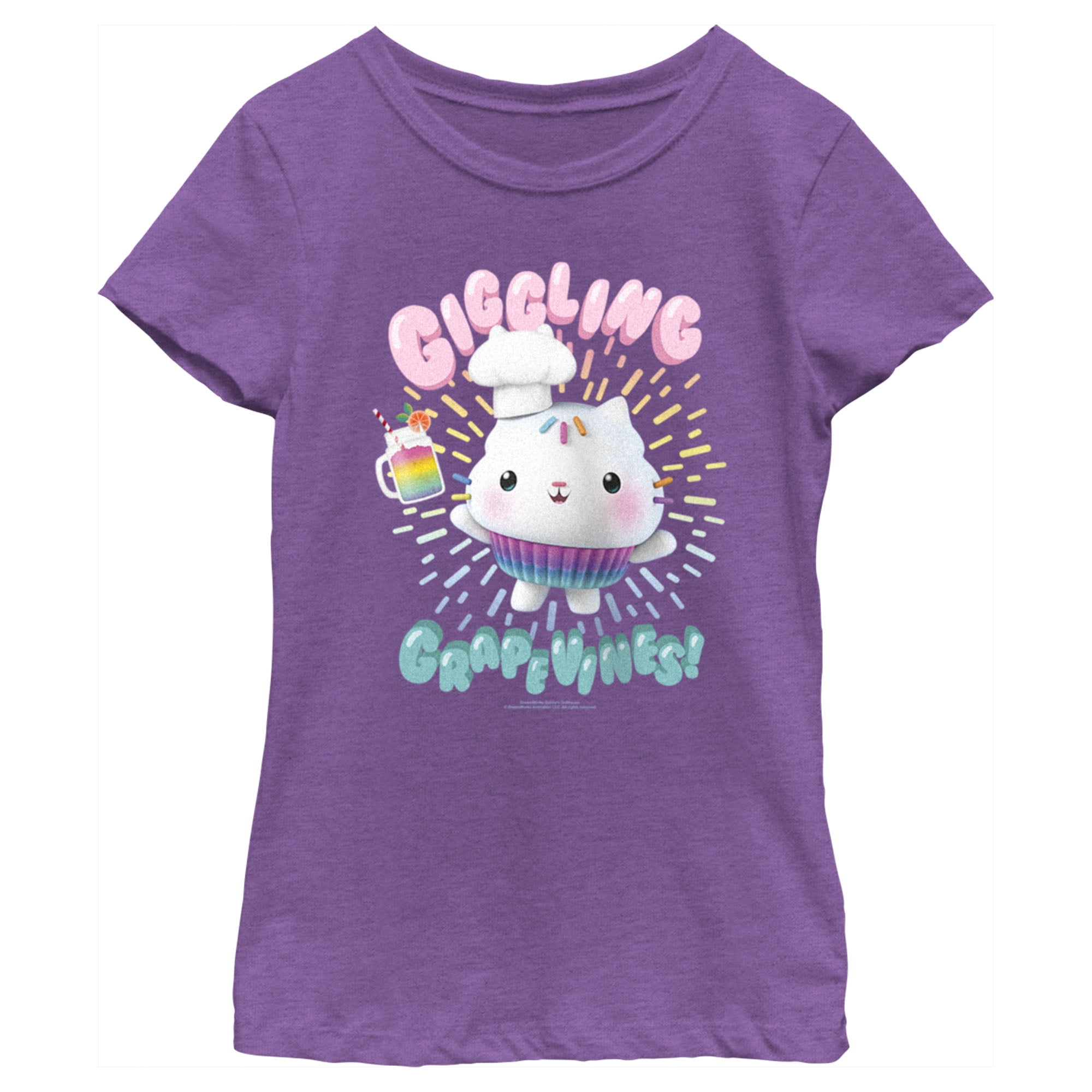 Girl's DreamWorks: Gabby's Dollhouse Cakey Cat Giggling Grapevines ...