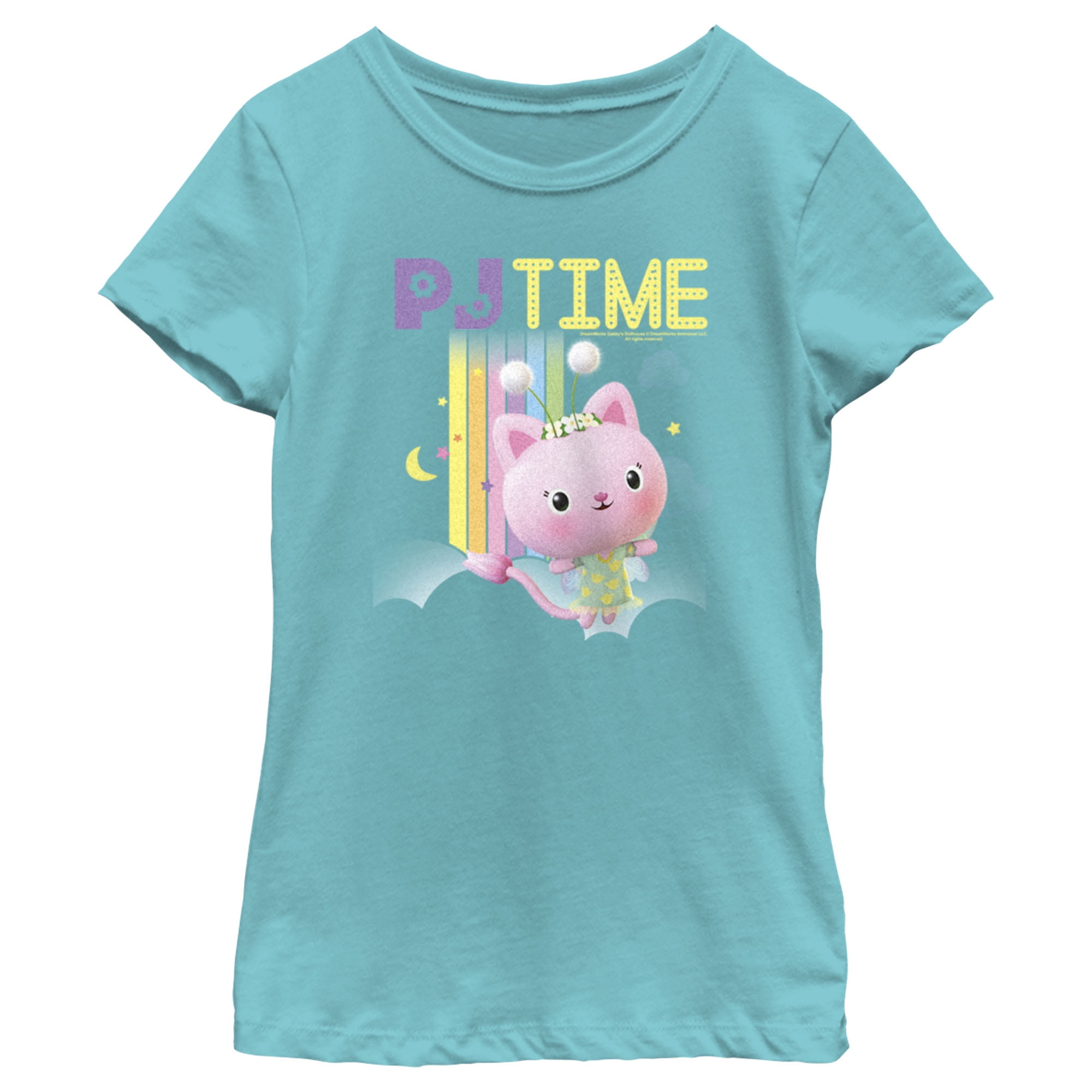 Girl's DreamWorks: Gabby's Dollhouse Kitty Fairy PJ Time Graphic Tee White X Large - Walmart.com