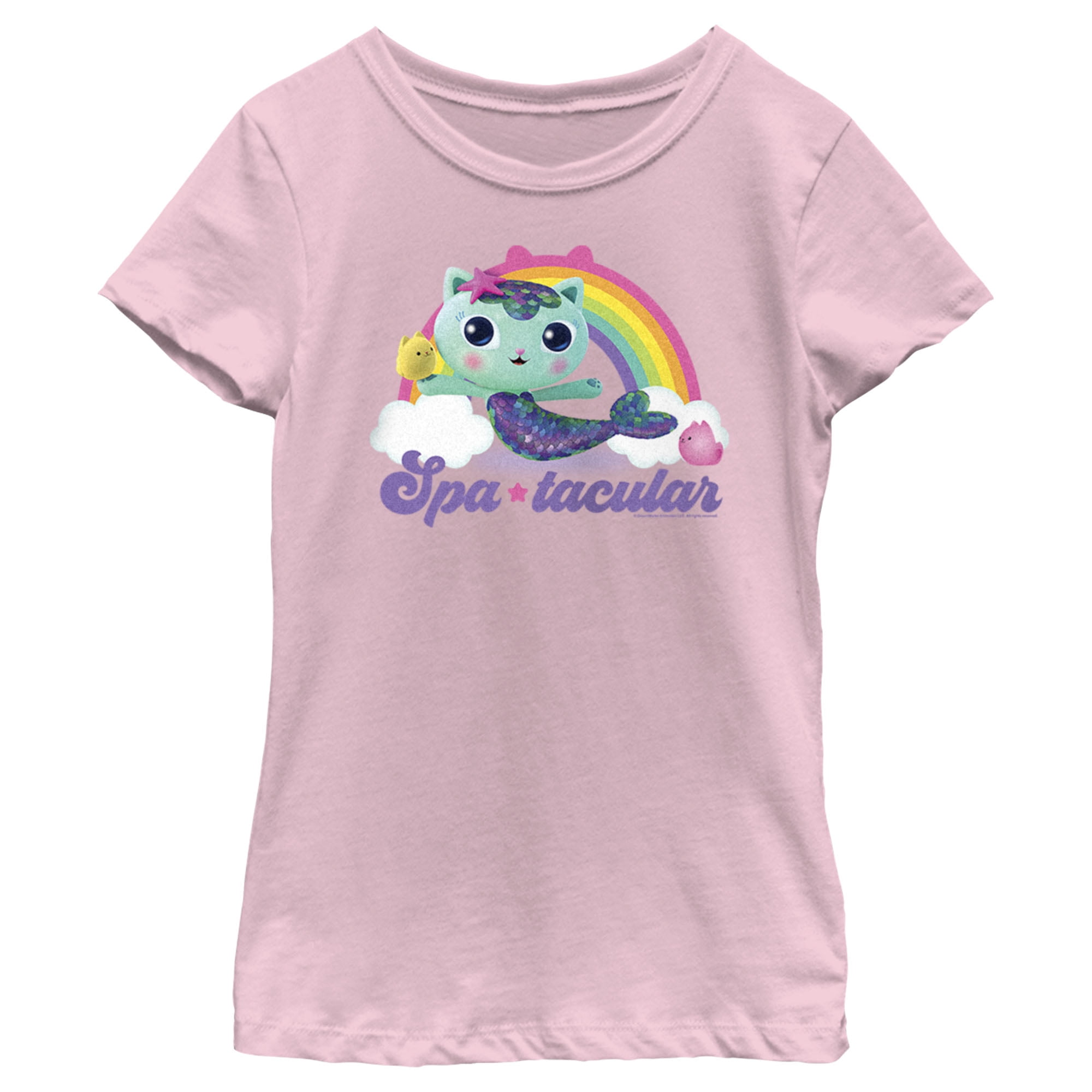 Girl's DreamWorks: Gabby's Dollhouse Spa-Tacular MerCat Graphic Tee ...