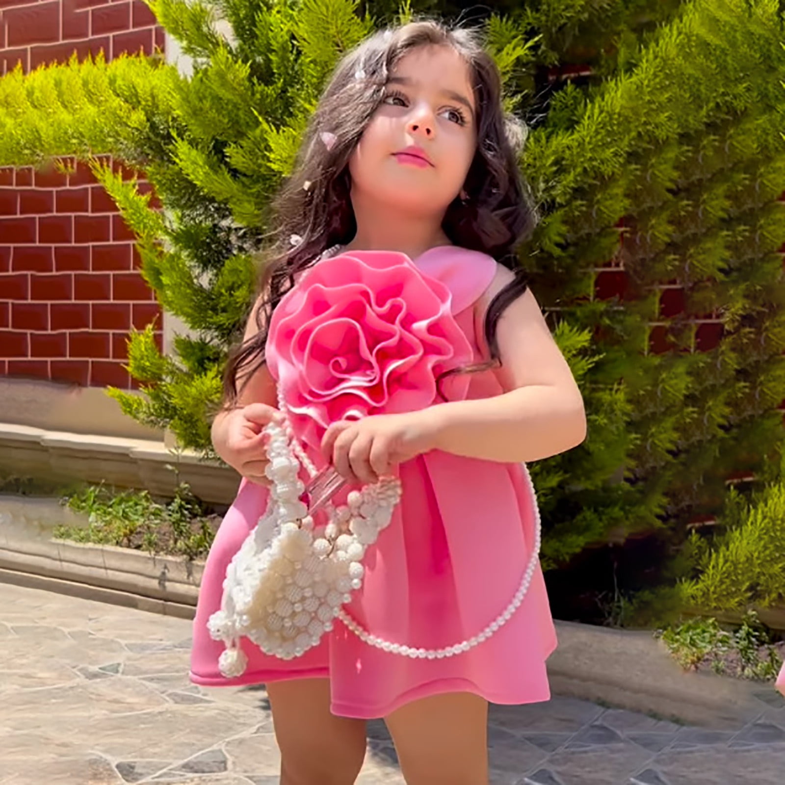 Girl's Dresses Infant Party Princess Sleeveless Flower Birthday Party ...