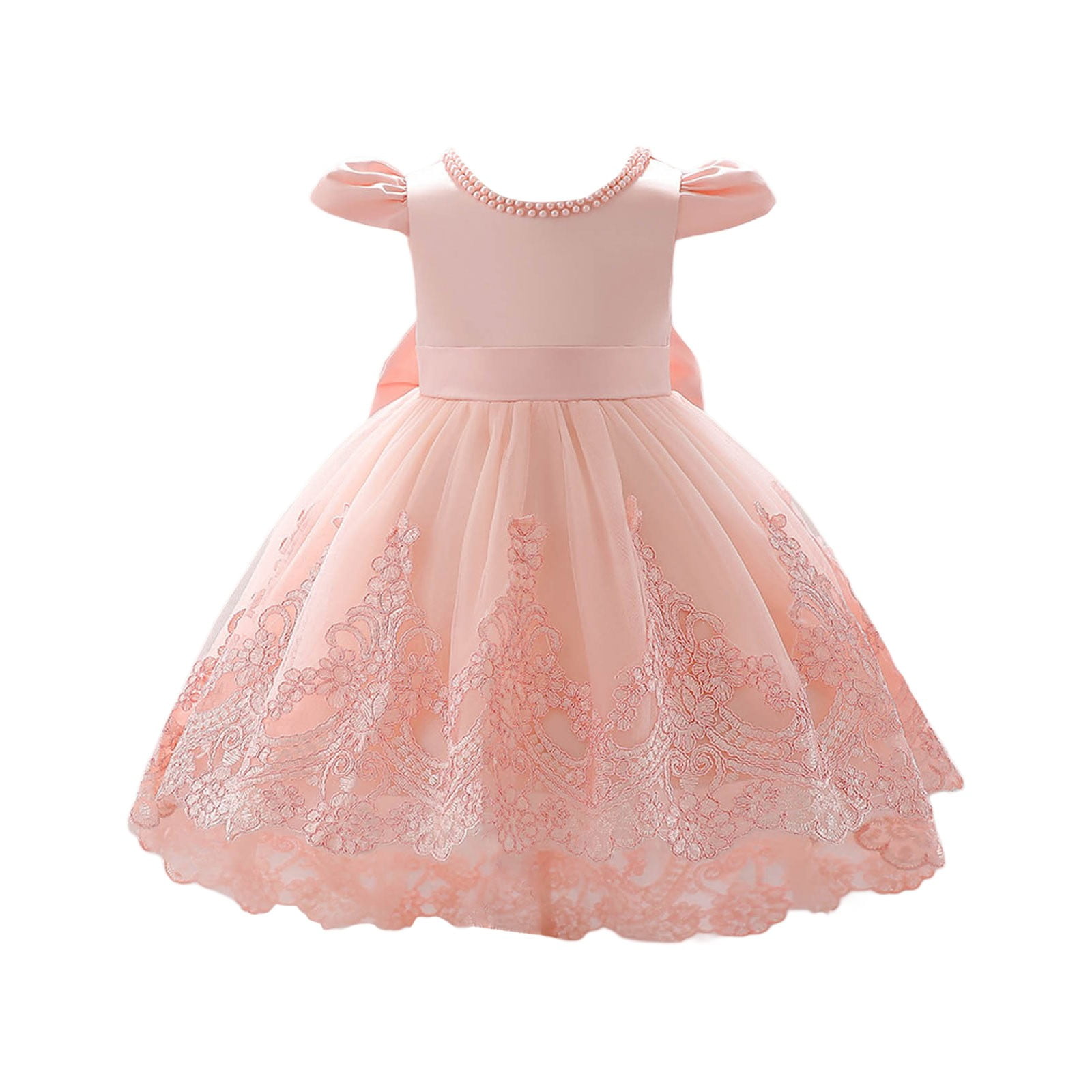 Girl's Dresses Mesh Stylish Princess Puffy Skirt Embroidery Short ...