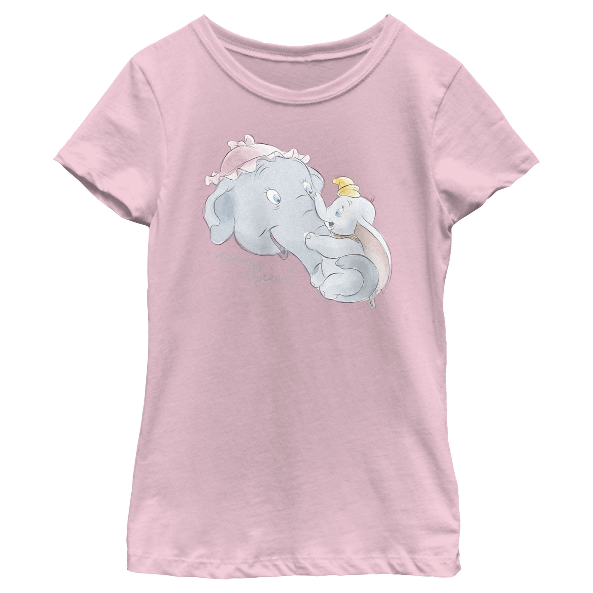 Girl's Dumbo Mrs. Jumbo Mommy's Peanut Graphic Tee Light Pink Small ...