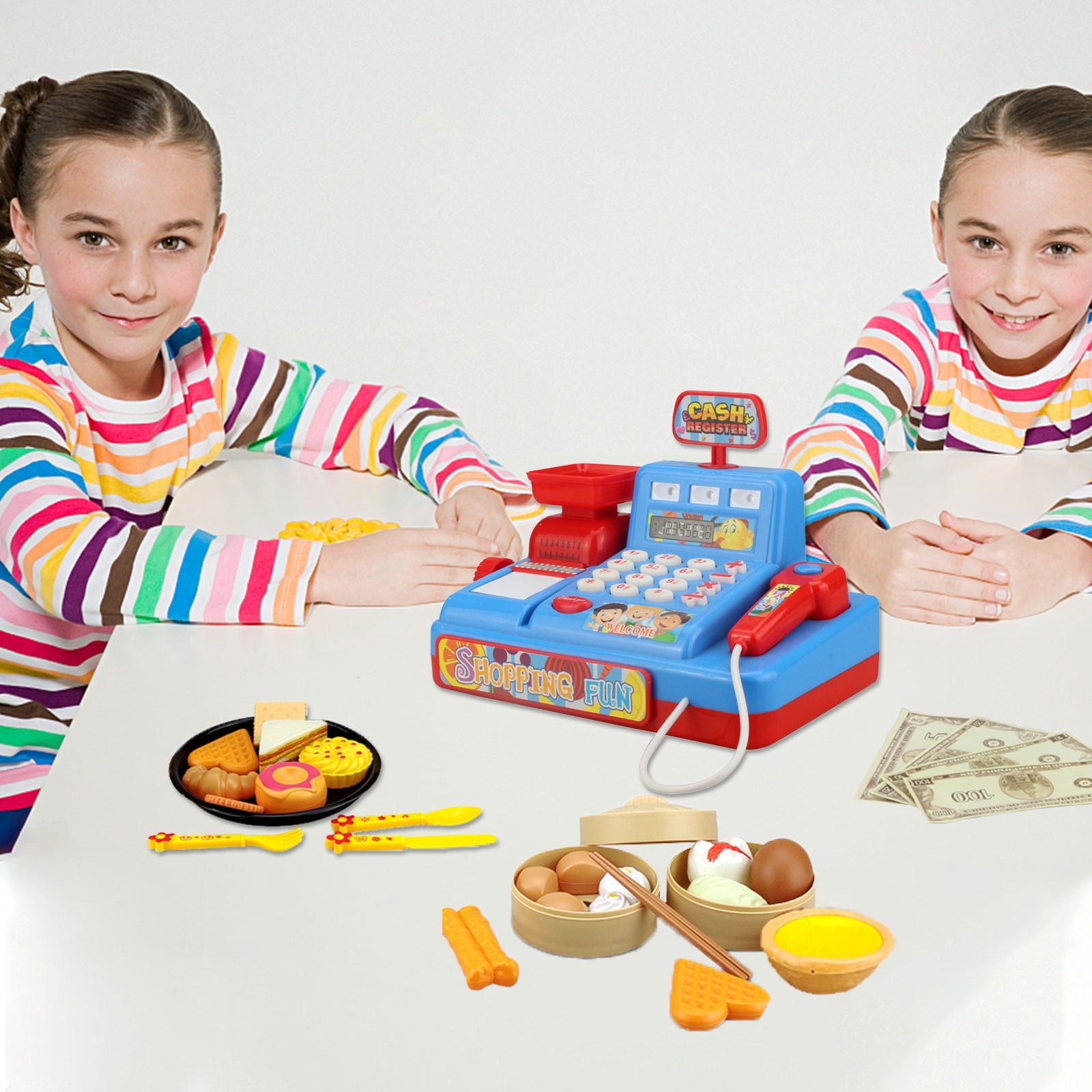 Girl's Family Supermarket Cash Game Toy Music Role Play Cash Game ...
