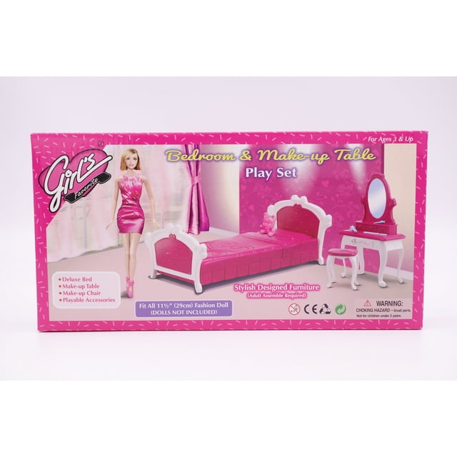 Girl's Favorite/Gloria Bedroom & Make-up Table Play Set (No. 3014 ...