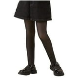 Girl's Fleece Lined Tights High Waist Thermal Tights Winter Thick ...