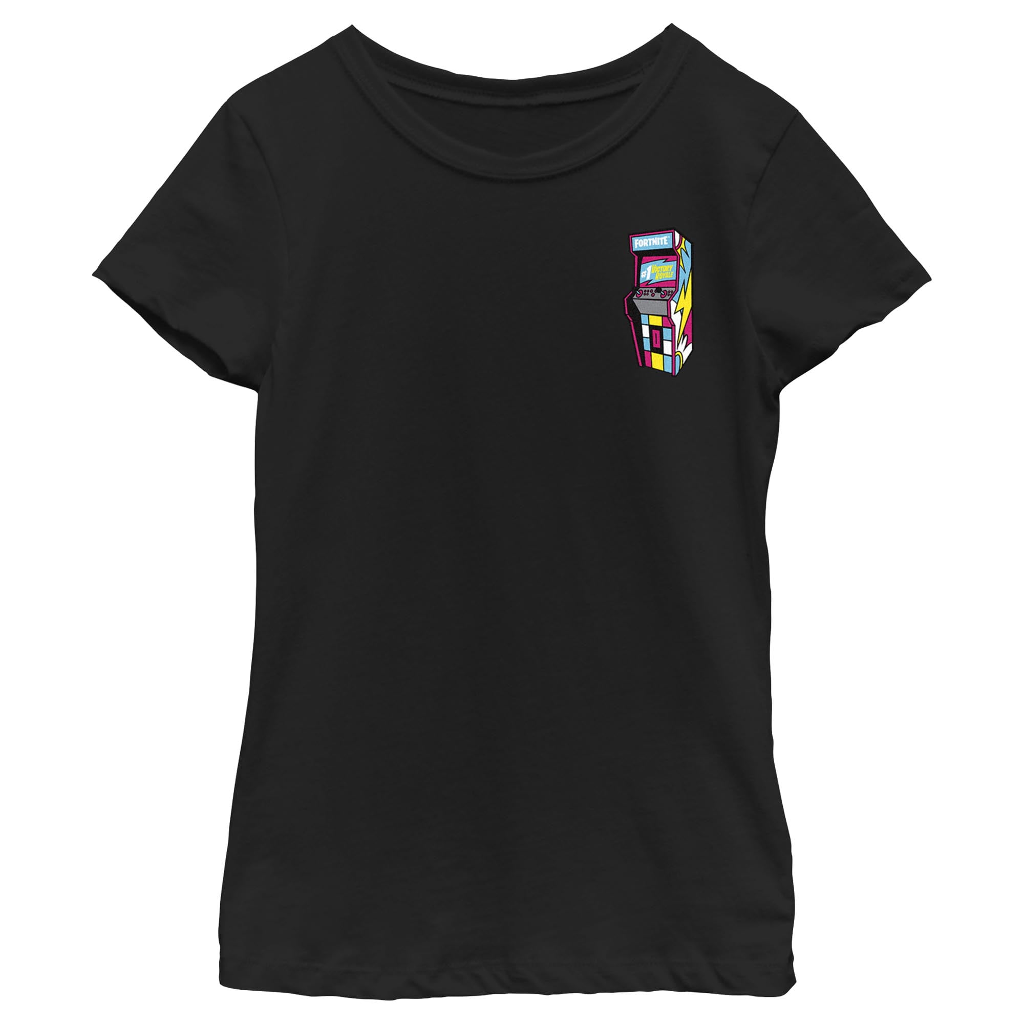 Girl's Fortnite Small Retro #1 Victory Royale Arcade Graphic Tee ...