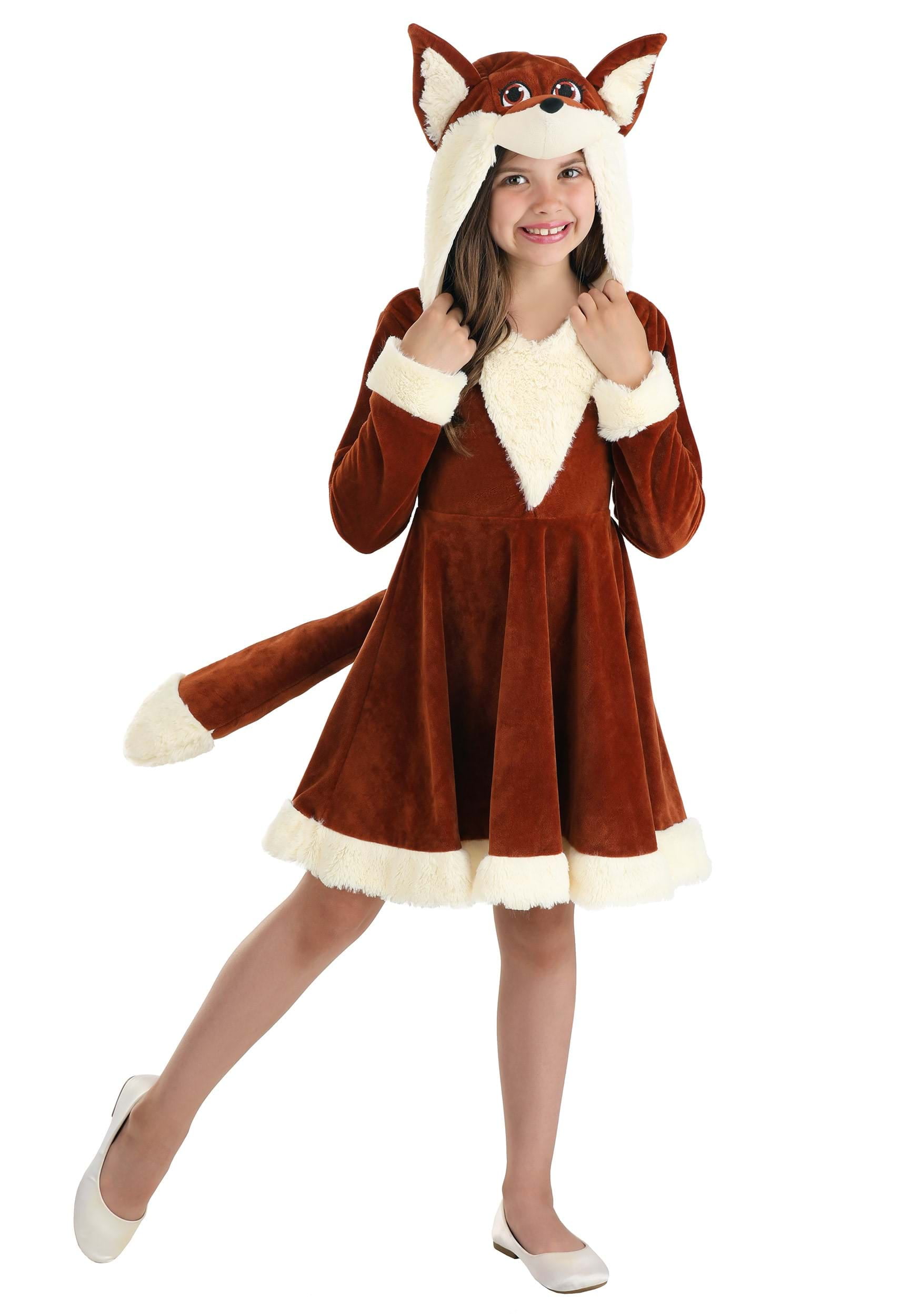 Girl's Fox Dress Costume - Walmart.com