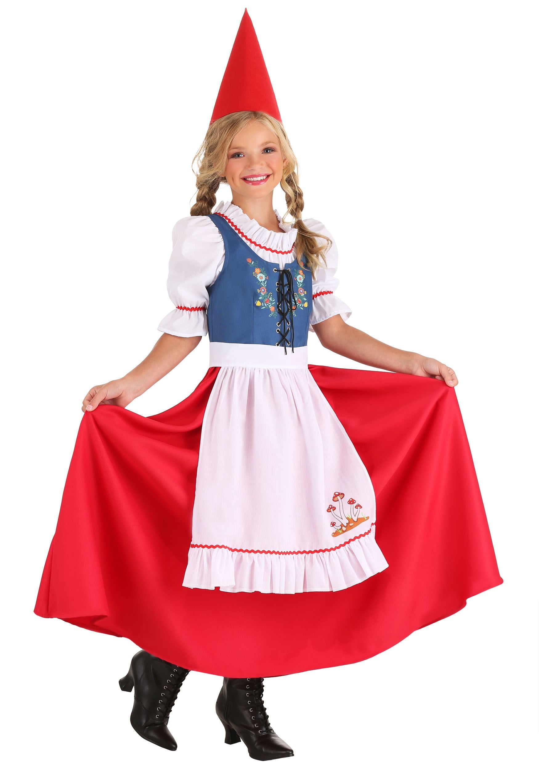 Girl's Garden Gnome Costume - Walmart.com