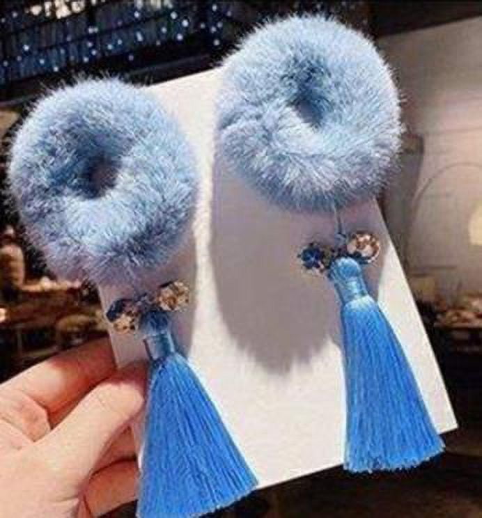 Girl's Hairpin Pair, Chinese New Year Feature Rubber String Tassel ...