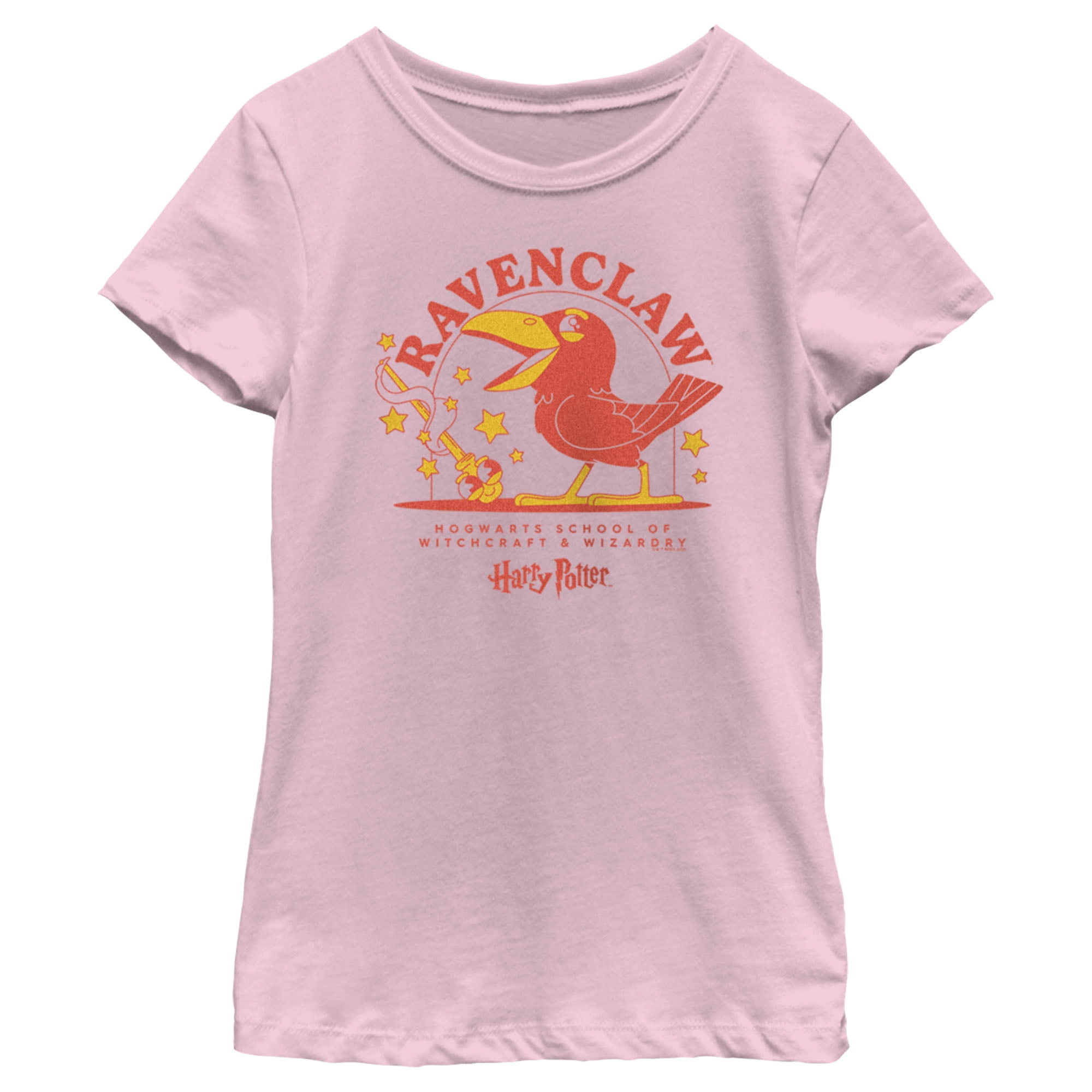 Girl's Harry Potter Cute Ravenclaw Eagle Graphic Tee Light Pink Large ...