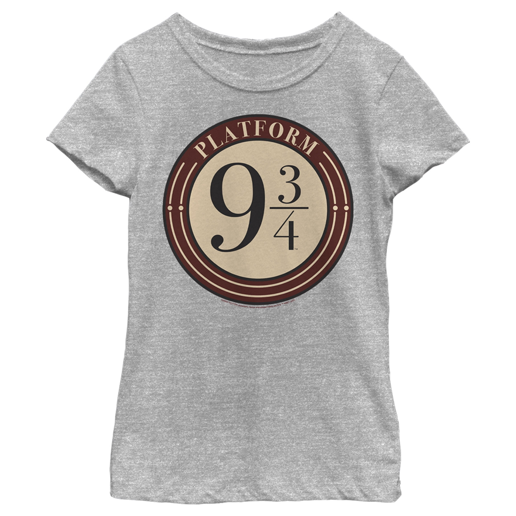Girl's Harry Potter Platform 9 3/4 Logo Graphic Tee Athletic Heather ...