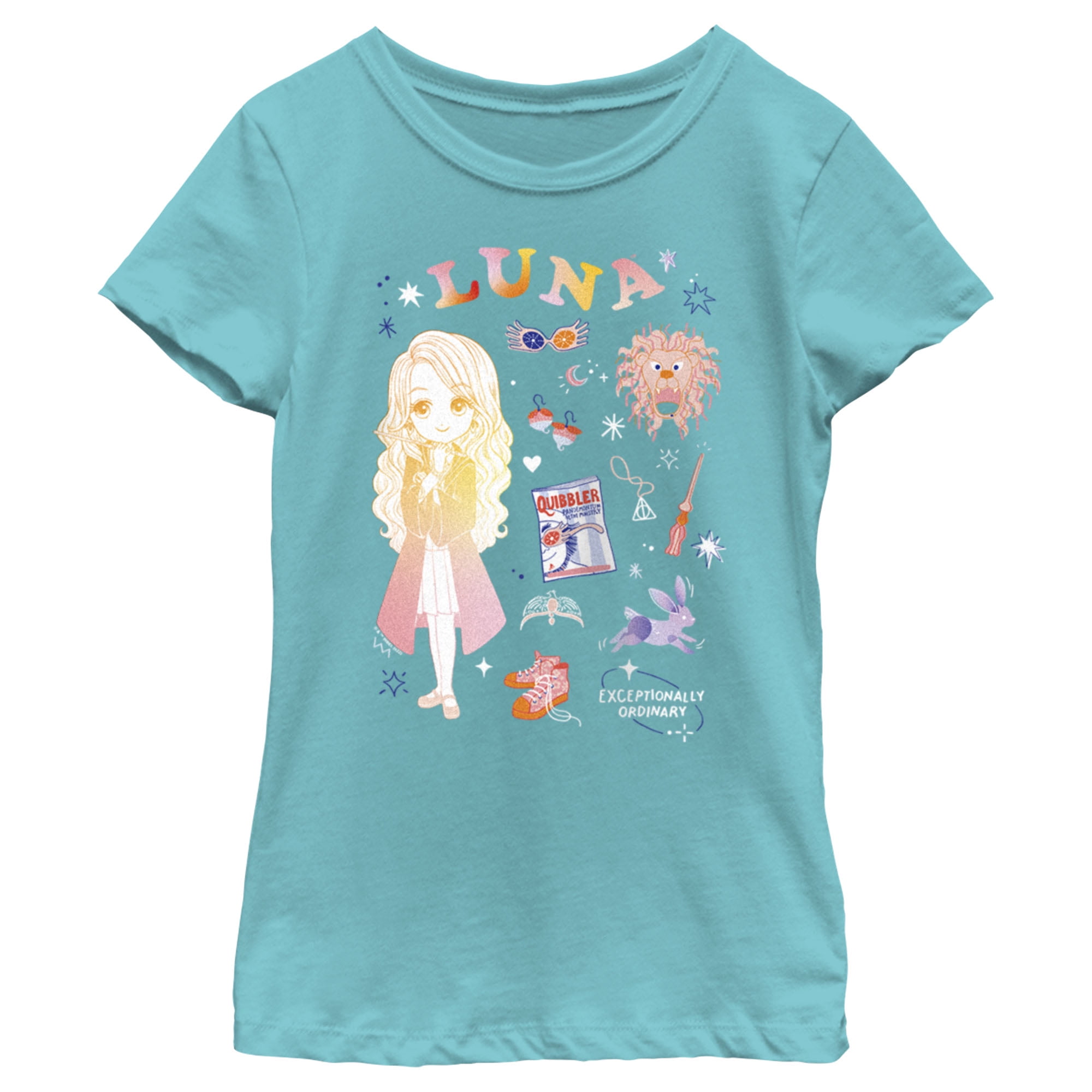Harry Potter Hogwarts Merchandise: Luna Lovegood Graphic Tee Shirt for ...