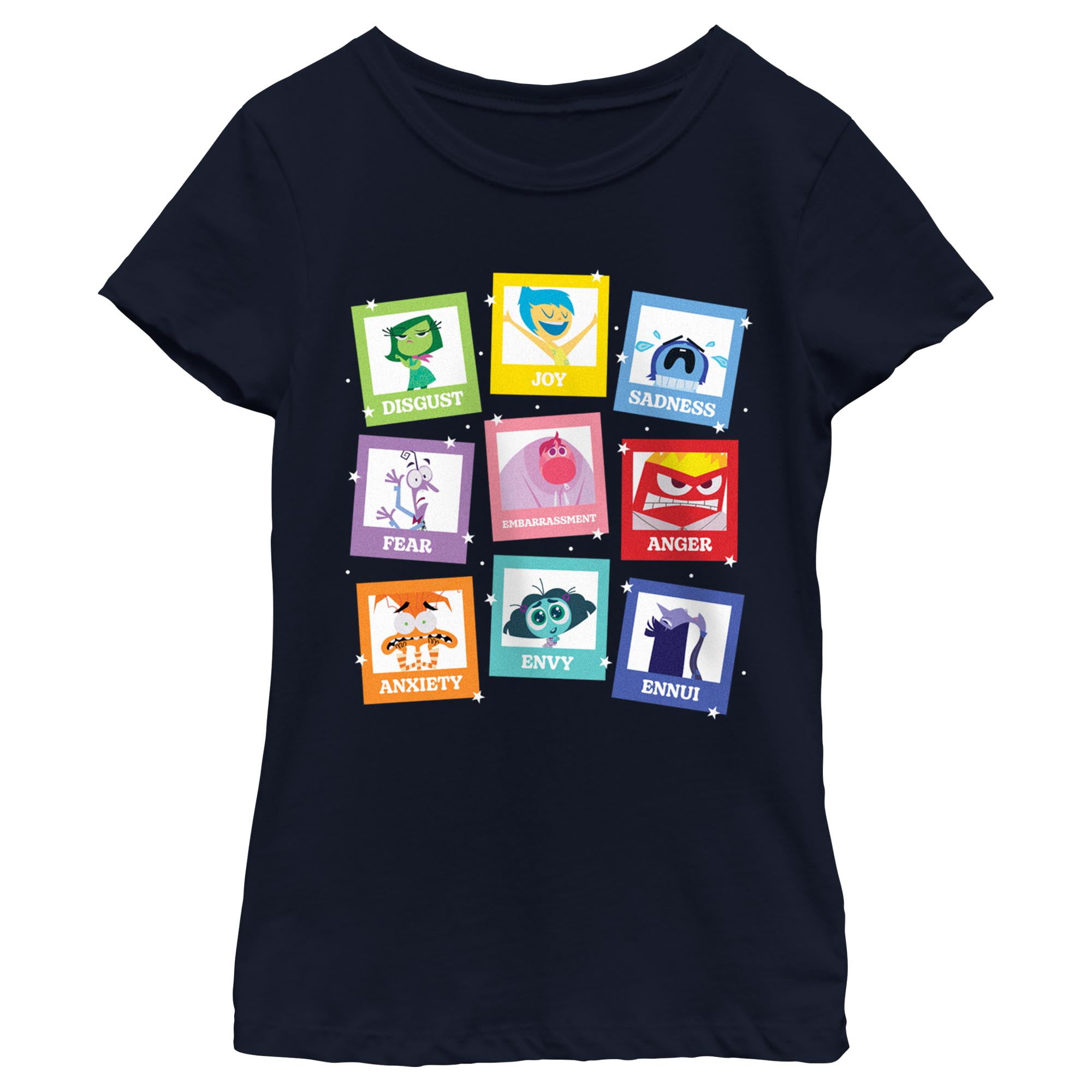 Girl's Inside Out 2 Emotions Portraits Graphic T-Shirt - Walmart.com