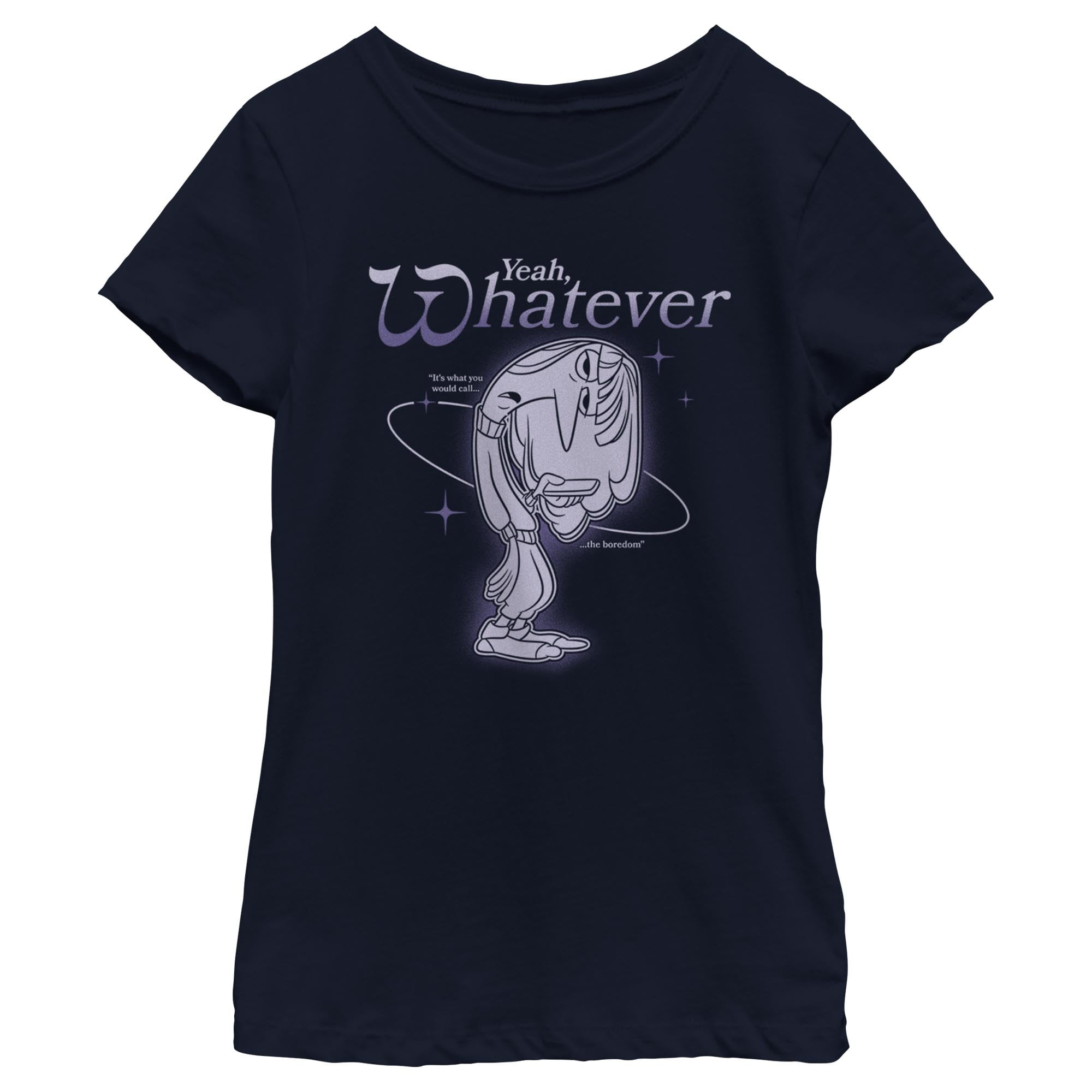 Girl's Inside Out 2 Ennui Yeah Whatever Graphic T-Shirt - Walmart.com
