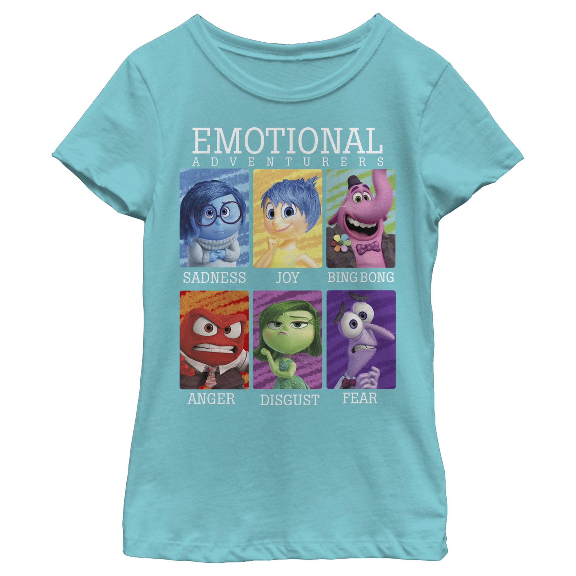 Girl's Inside Out Emotional Adventurers Graphic T-Shirt - Walmart.com