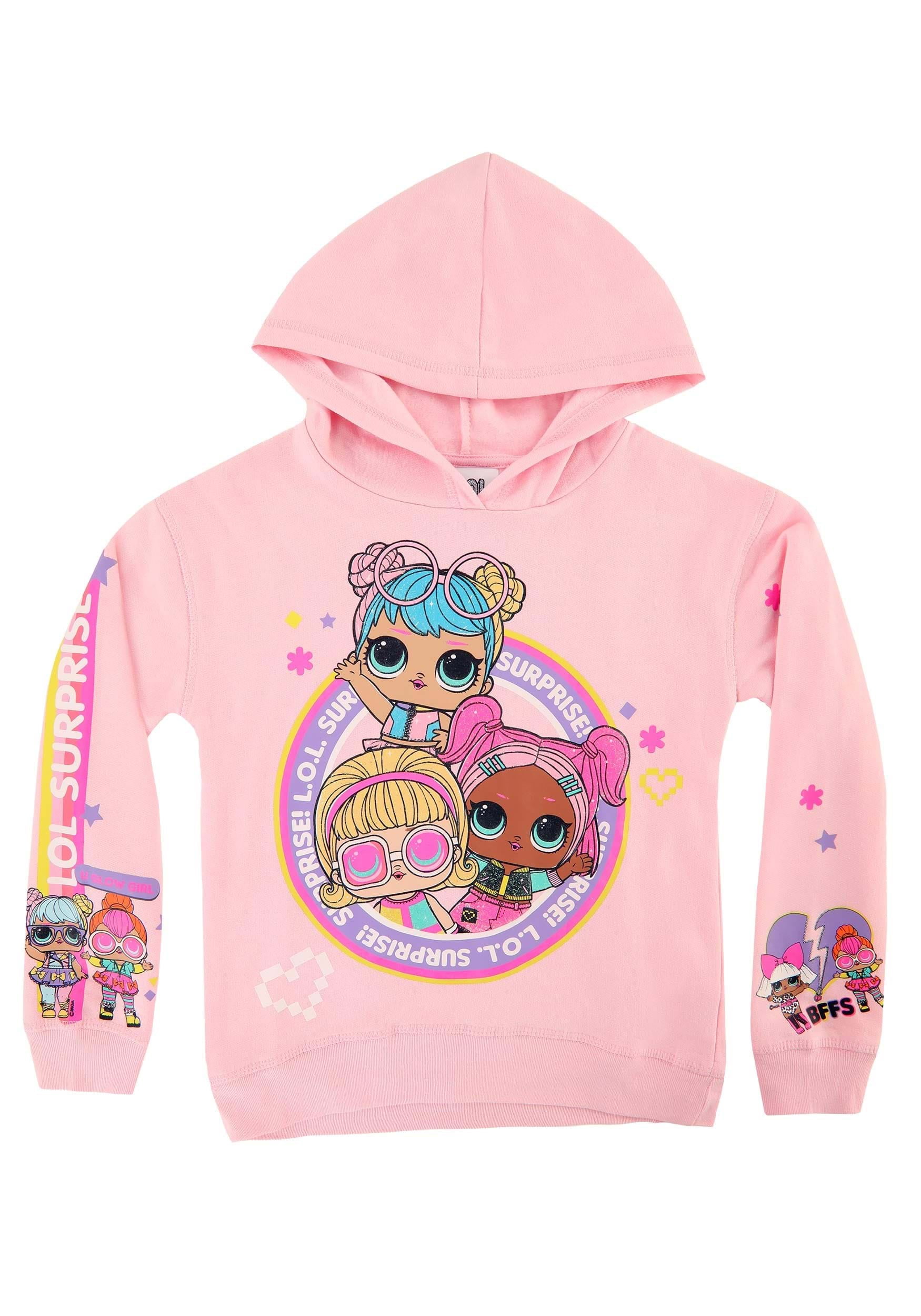 Girl's LOL Surprise Pink Hoodie - Walmart.com