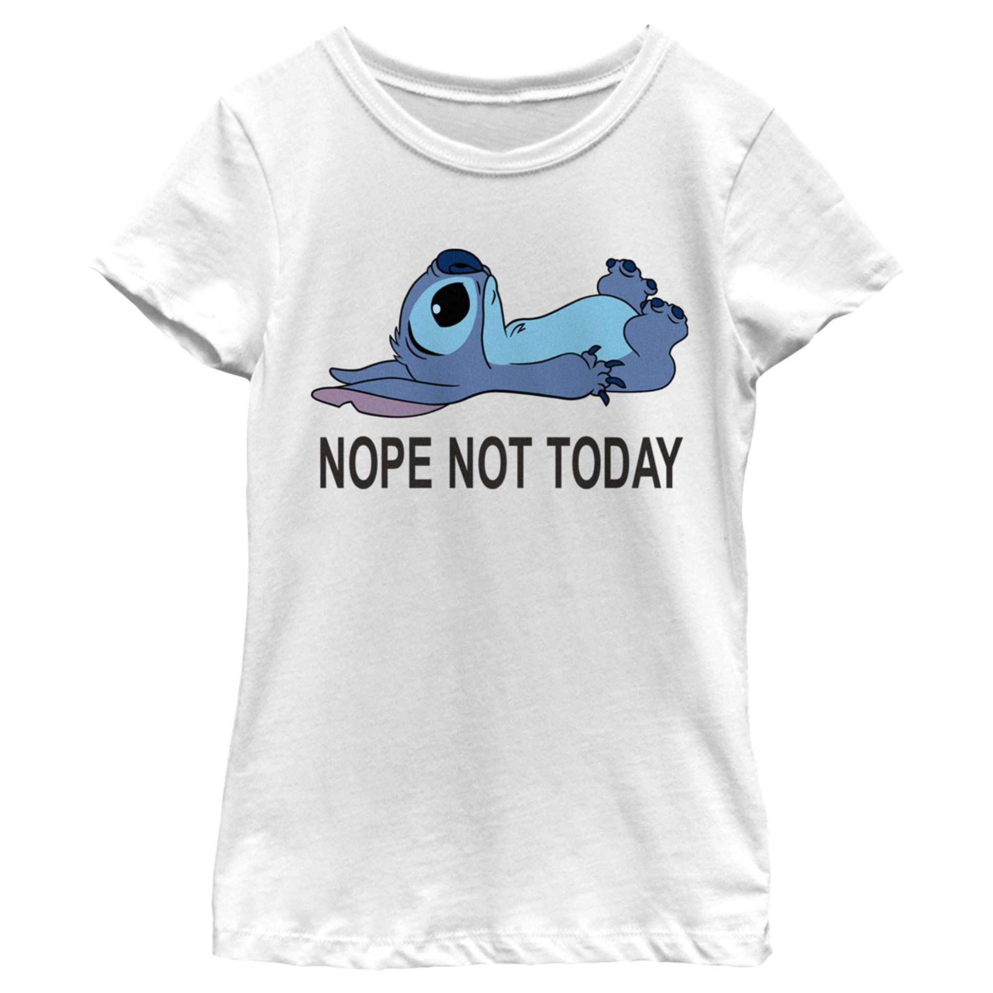 Disney's Lilo & Stitch Girl's Nope Not Today Graphic Tee, Kids Apparel ...