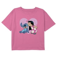 Disney Lilo and Stitch Girls Short Sleeve T-Shirt- Stitch Girls Tee ...