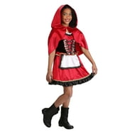 Wonderland Women's Halloween Gothic Red Riding Hood Fancy Dress Costume ...