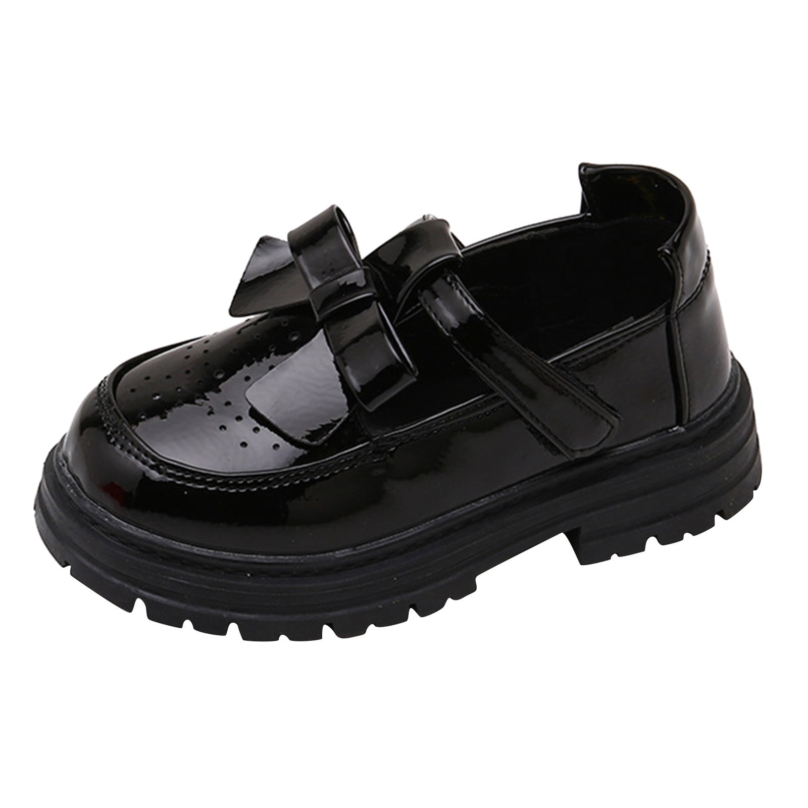 Girl's Loafers On Bowknot Oxford Shoes Flats Round Toe Wedding School ...