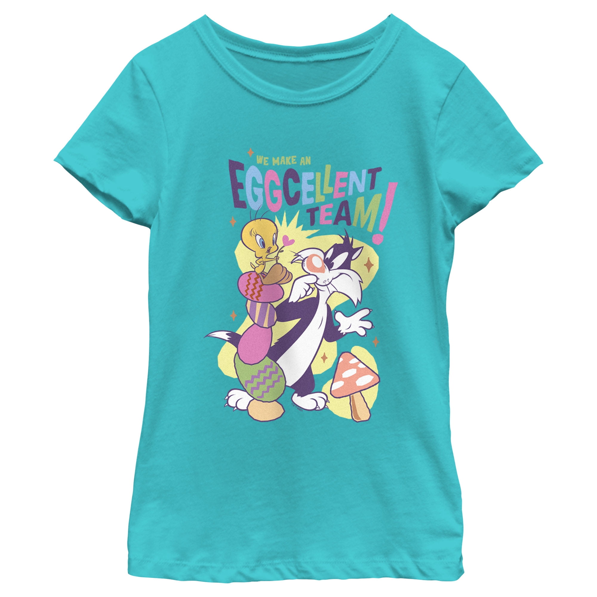 Girl's Looney Tunes Easter Tweety and Sylvester We Make an Eggcellent ...