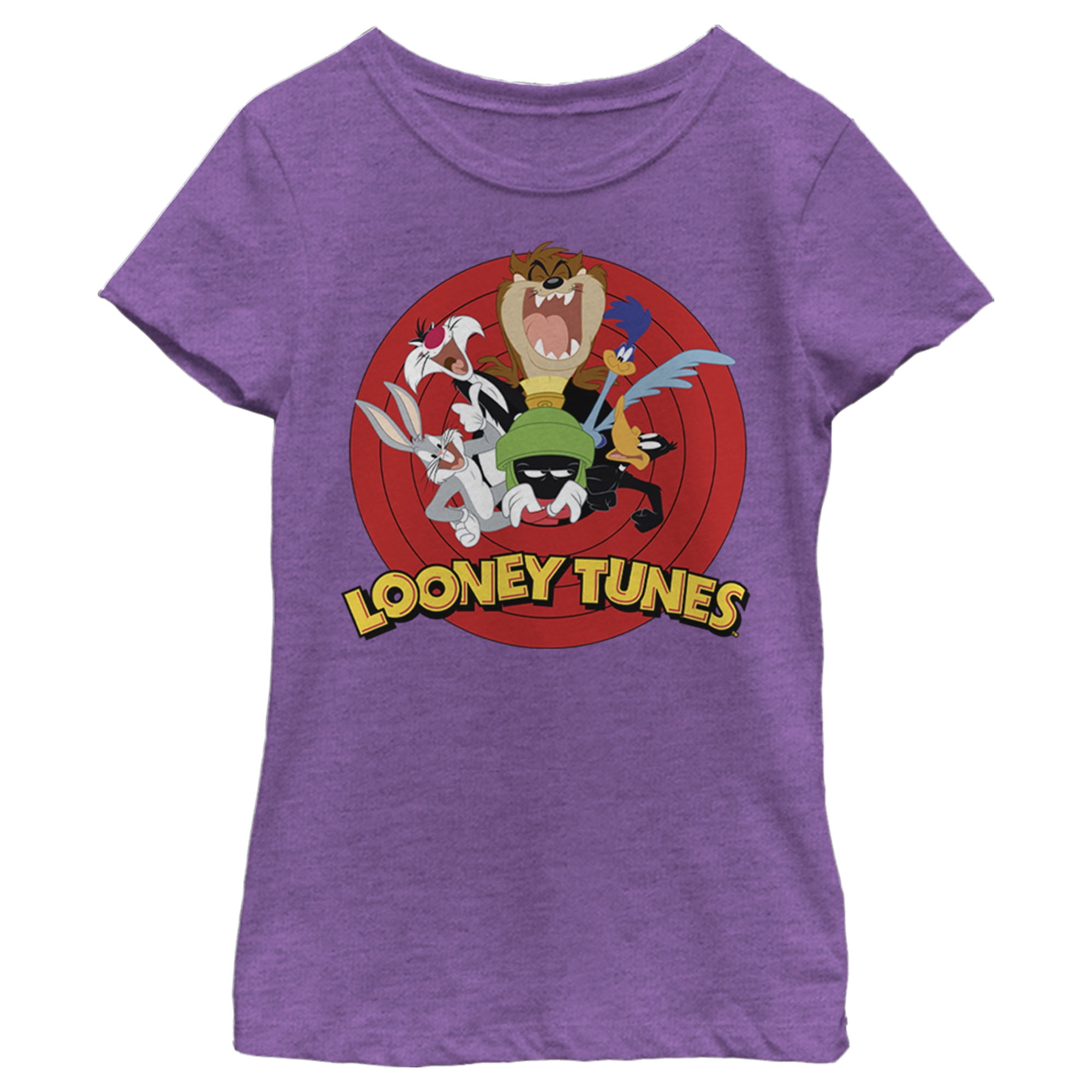 Girl's Looney Tunes Frenemies and Laughs Graphic Tee Purple Berry Small ...