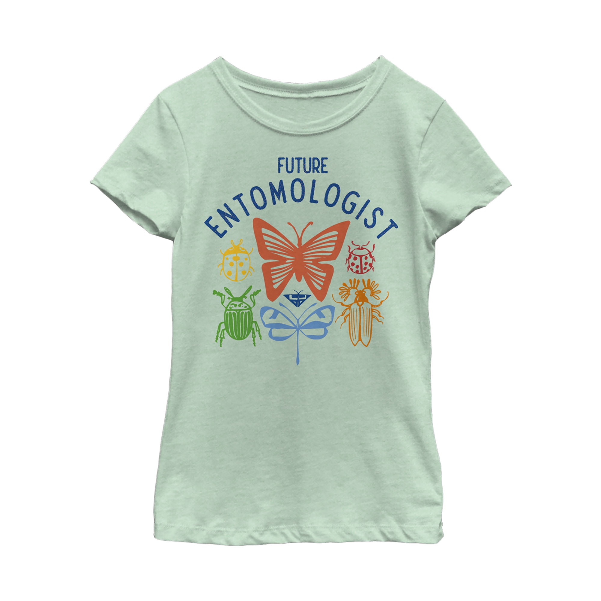 Girl's Lost Gods Future Entomologist Graphic Tee Mint Medium - Walmart.com