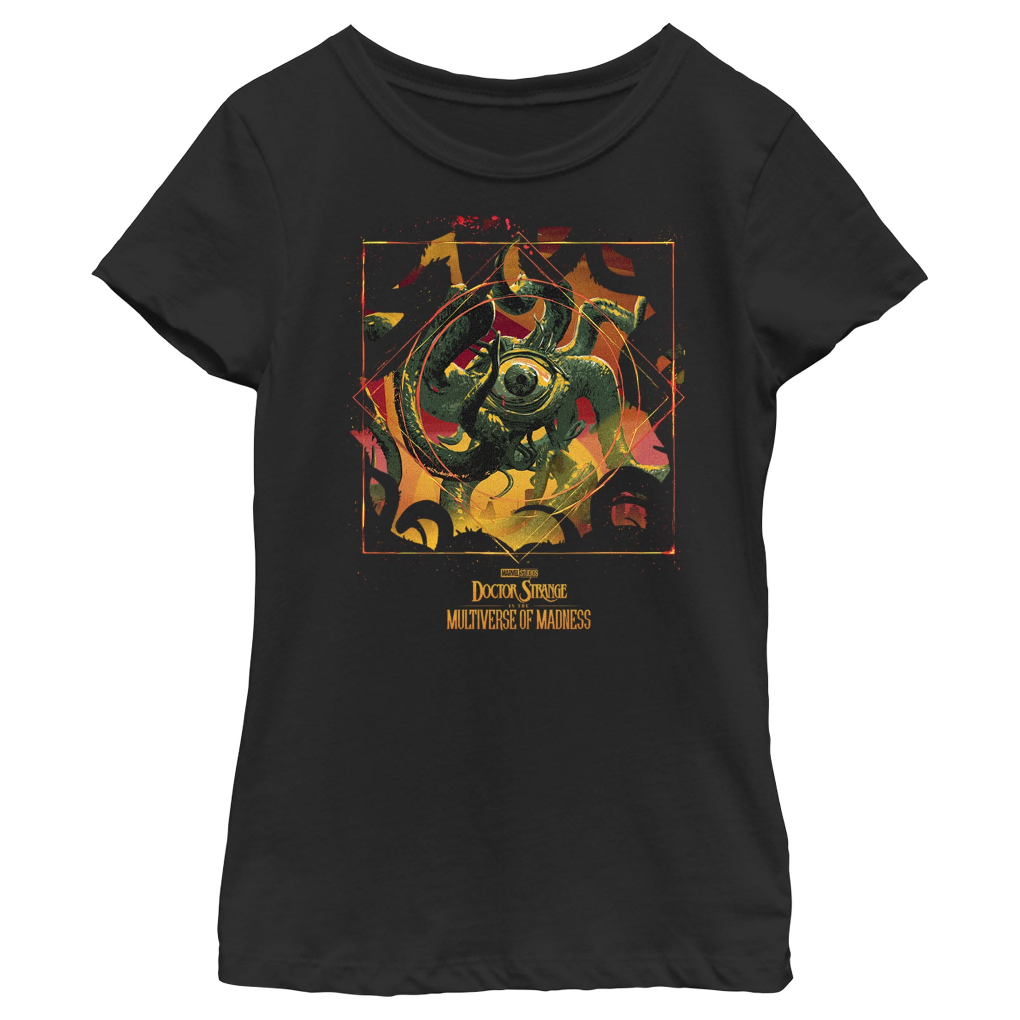 Girl's Marvel Doctor Strange in the Multiverse of Madness Rampaging Gargantos Graphic Tee ...