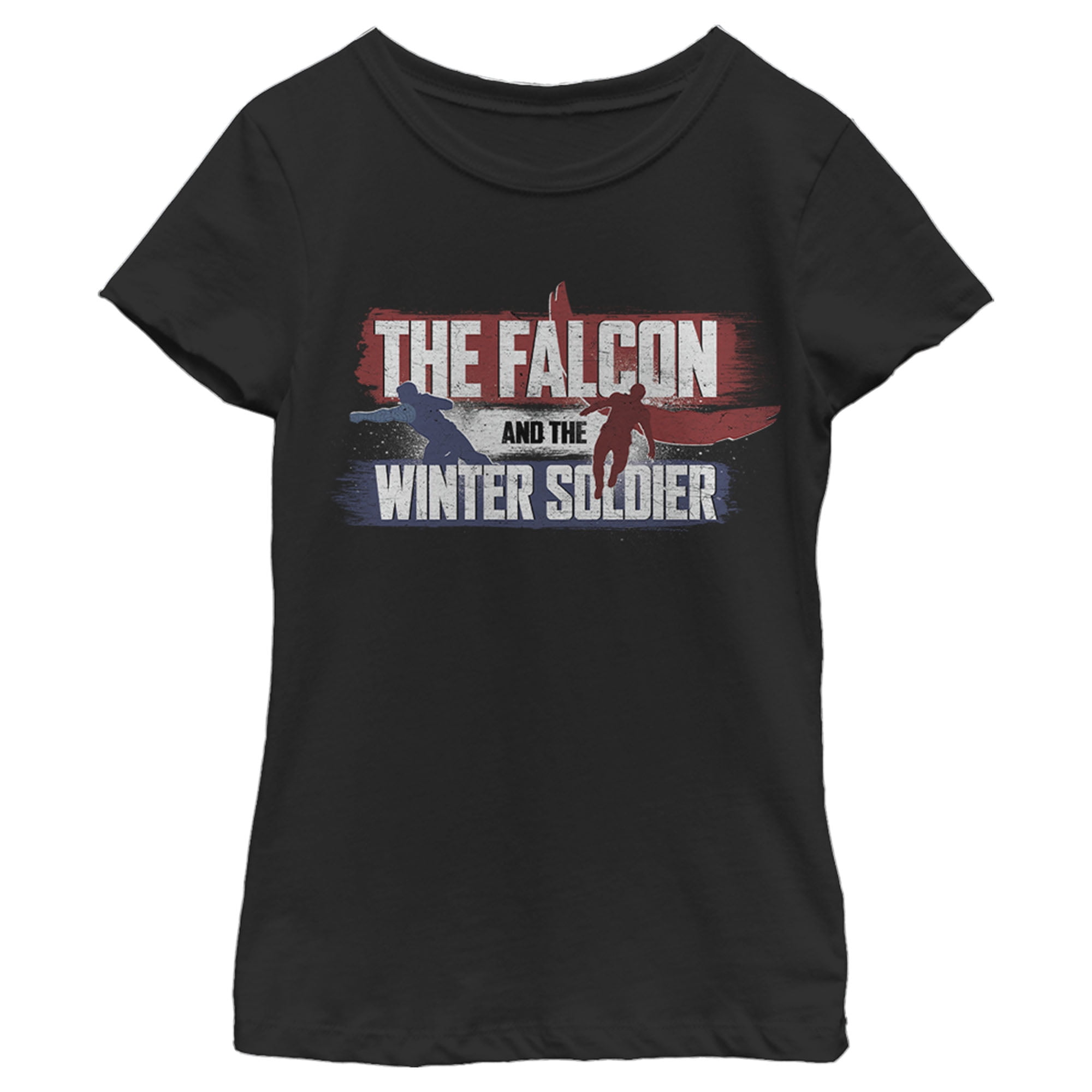 Girl's Marvel The Falcon and the Winter Soldier Spray Paint Graphic Tee ...