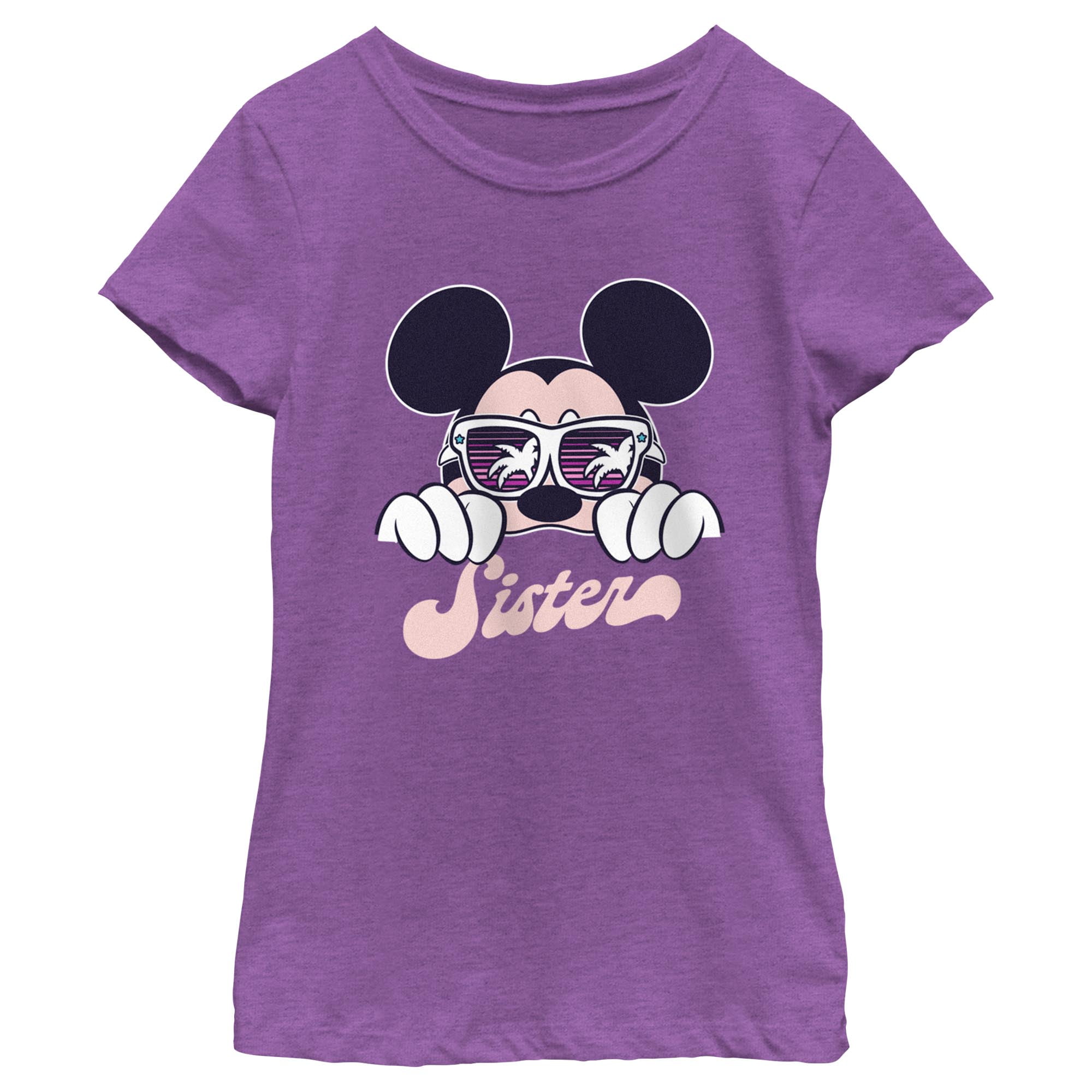 Girl's Mickey & Friends Cool Summer Sister Graphic T-Shirt - Walmart.com