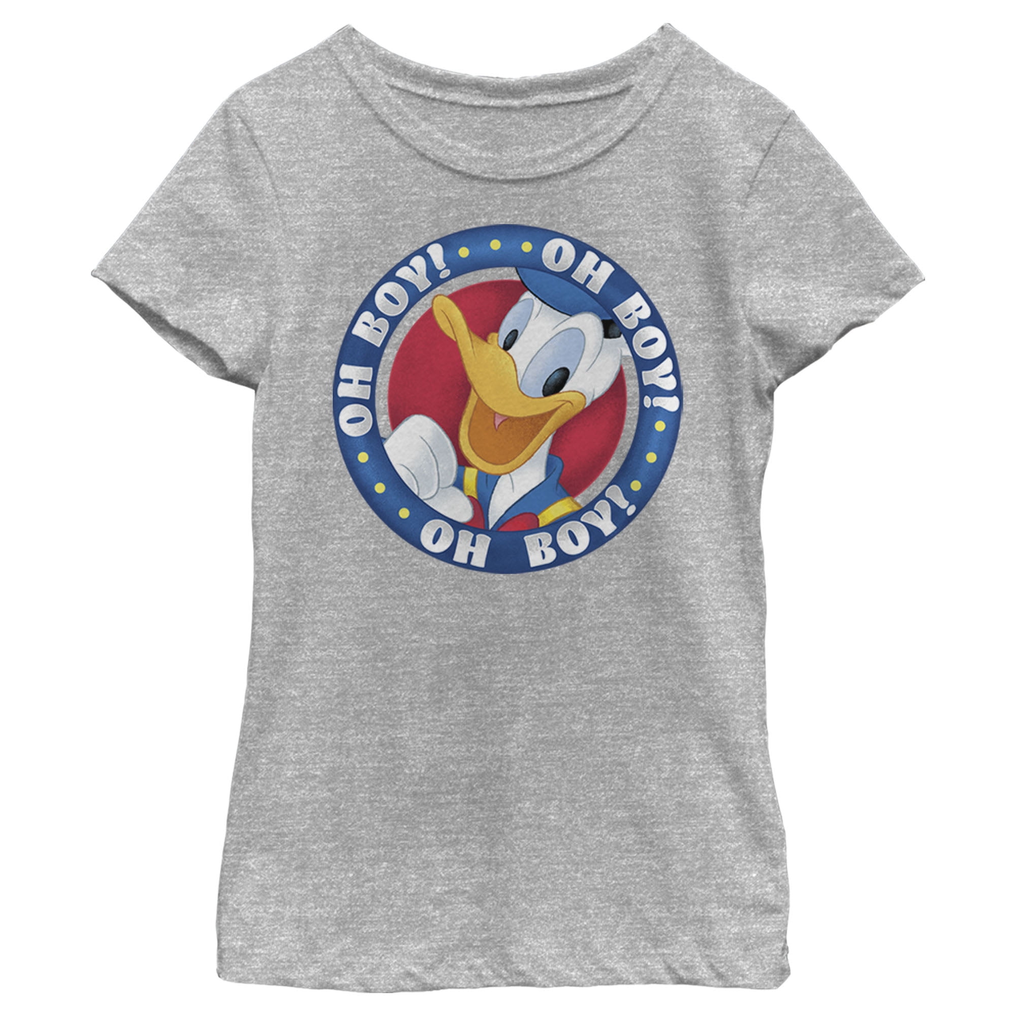 Girl's Mickey & Friends Donald Duck Oh Boy! Graphic Tee Athletic ...
