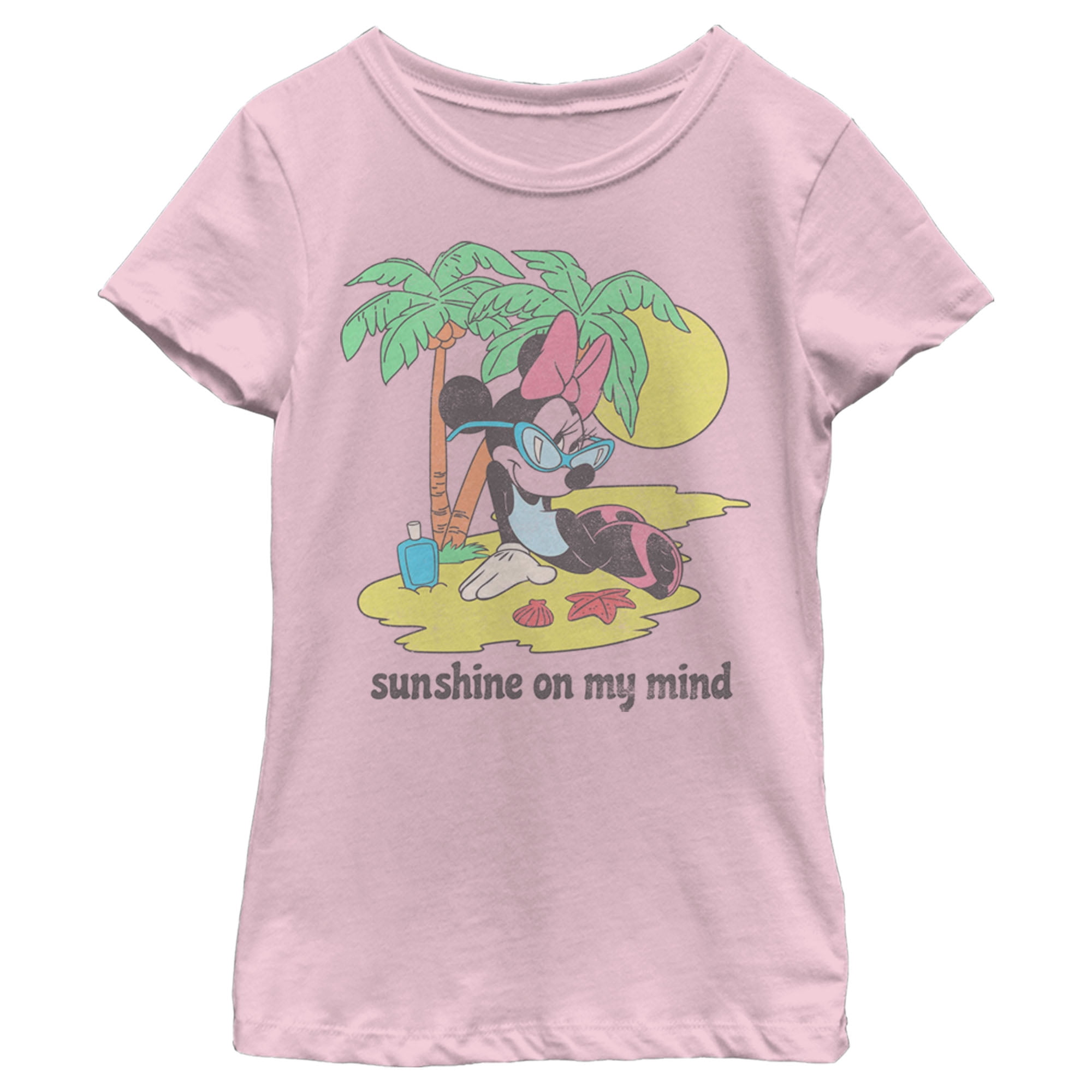 Girl's Mickey & Friends Minnie Mouse Sunshine on my Mind Graphic Tee ...