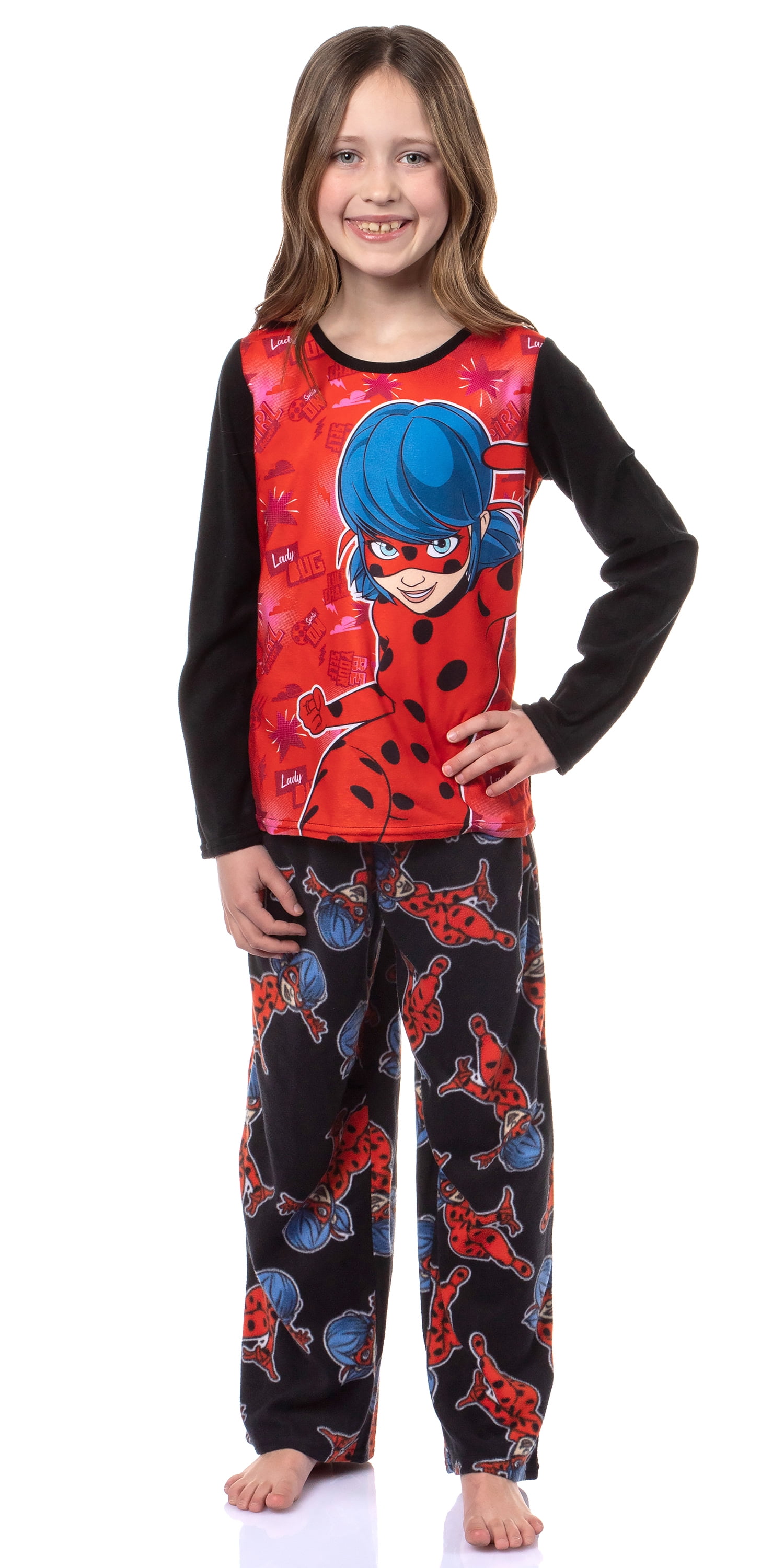 Miraculous Ladybug Girls Be Yourself Girl Power 2 Piece Pajama Set ...