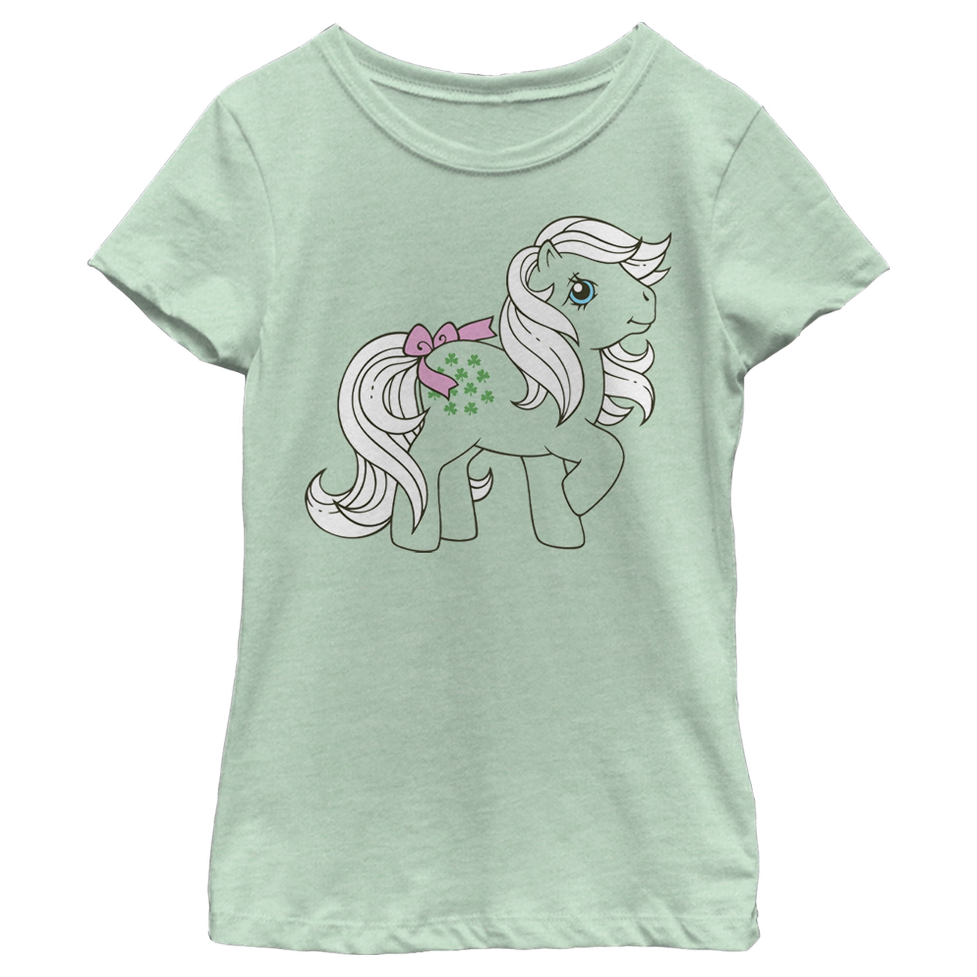 Girl's My Little Pony Minty Cutie Mark Graphic Tee Mint Medium - Walmart.com