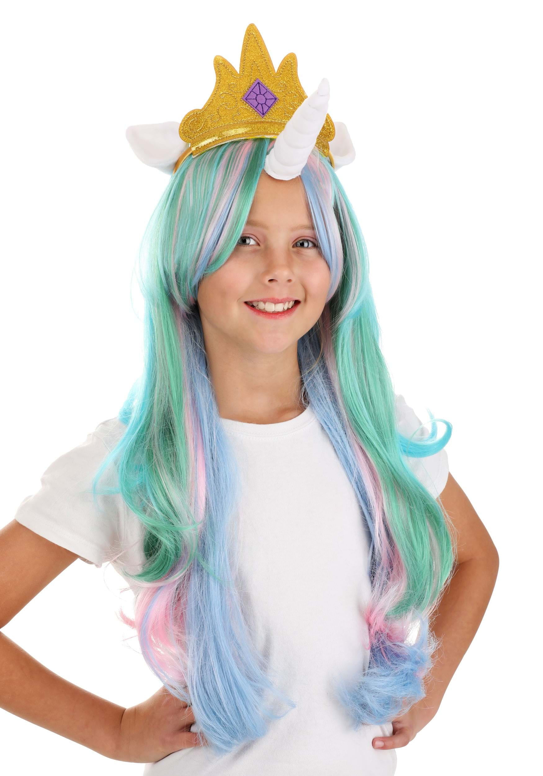 Girl's My Little Pony Princess Celestia Wig - Walmart.com