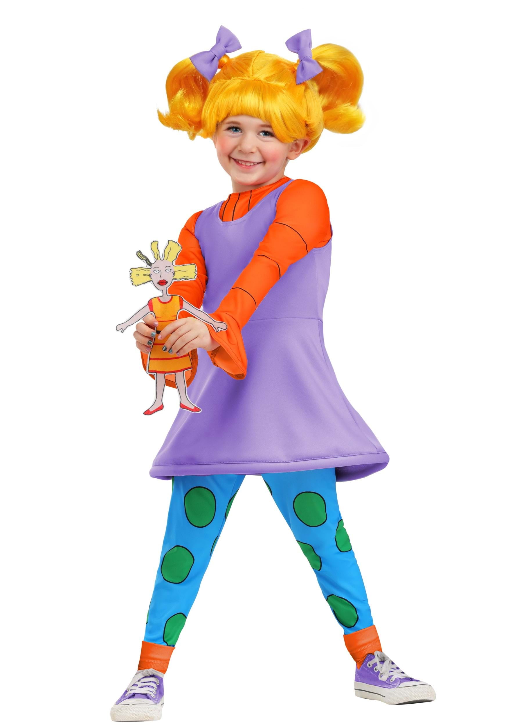 Girl's Nickelodeon Rugrats Toddler Angelica Costume - Walmart.com