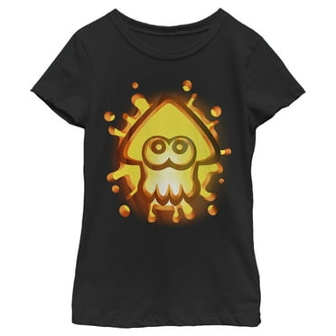 Girl's Nintendo Splatoon Inkling Heroes Graphic Tee Black Large ...
