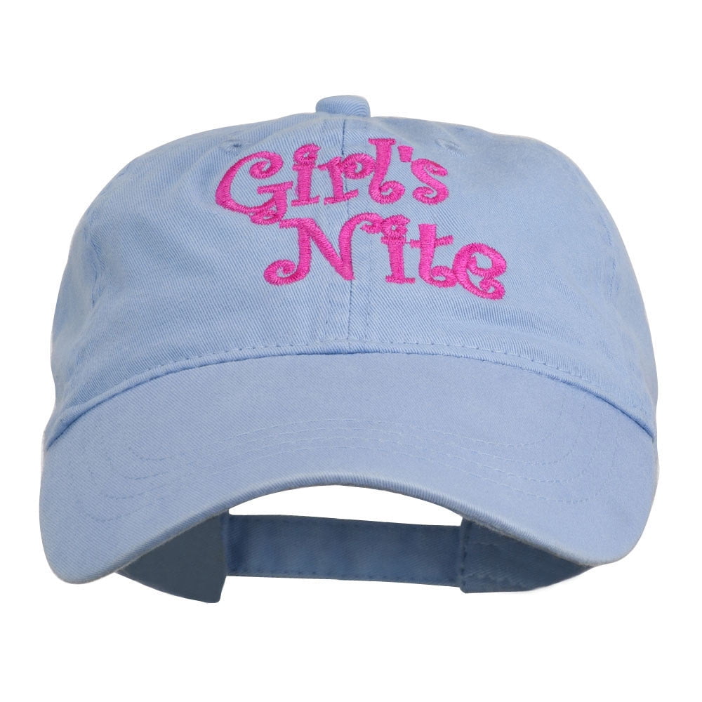 Girl's Nite Embroidered Pigment Dyed Brass Buckle Cap - Lavender OSFM ...