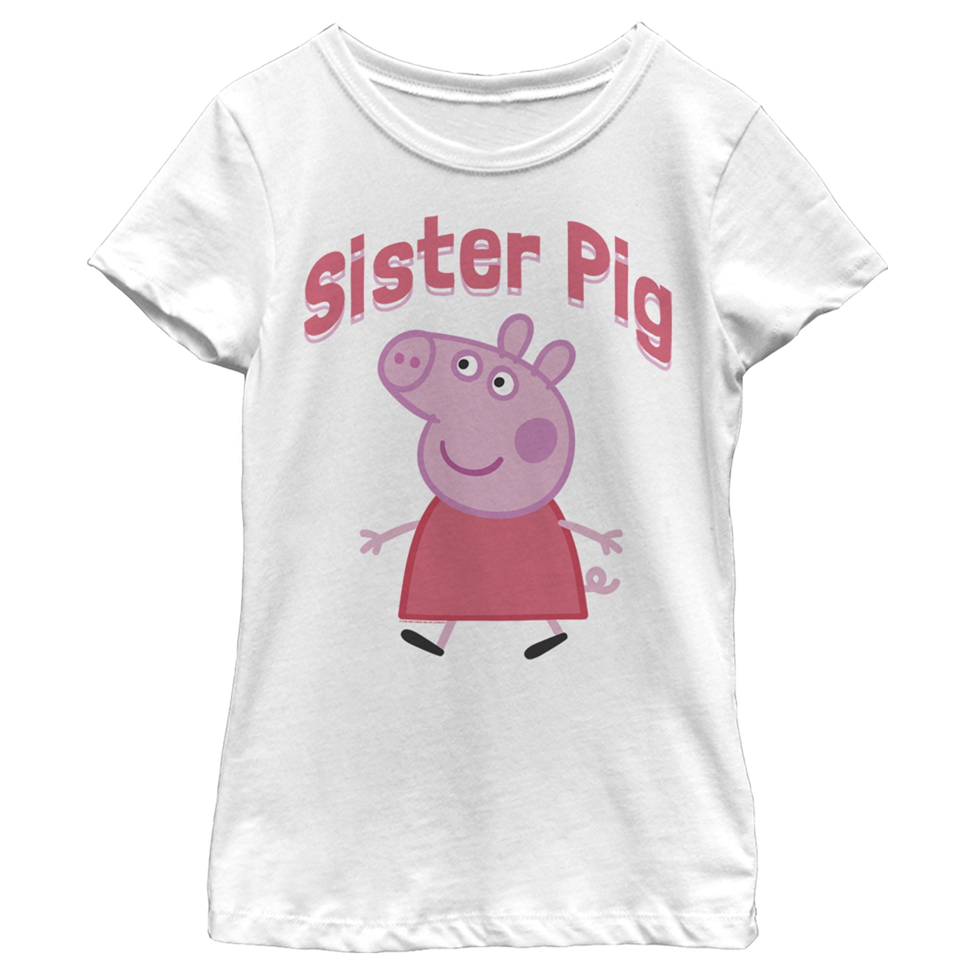Girl's Peppa Pig Sister Pig Graphic T-Shirt - Walmart.com