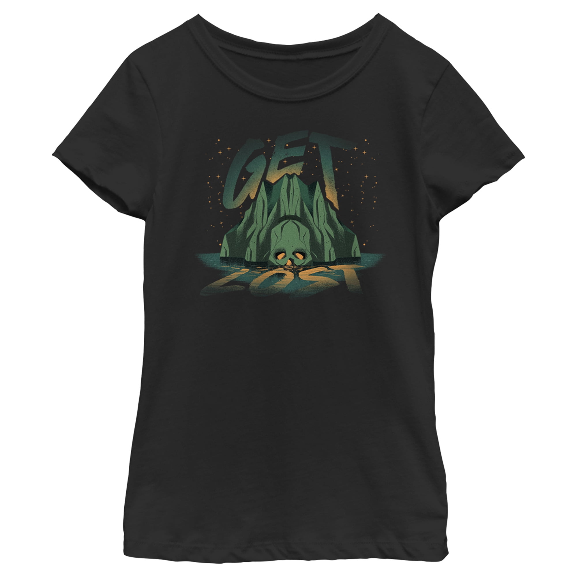 Girl's Peter Pan & Wendy Get Lost Graphic Tee Black Large - Walmart.com