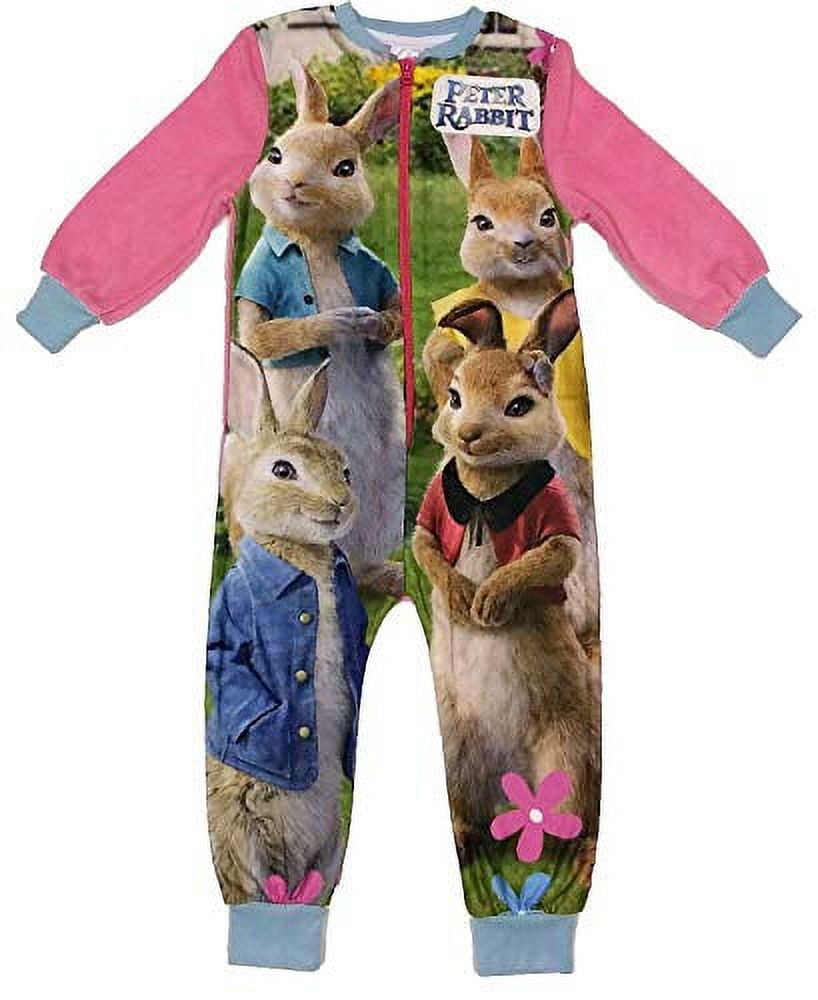 Girl's Peter Rabbit Character Fleece Footless Pajama Sleeper (3-4 Years ...