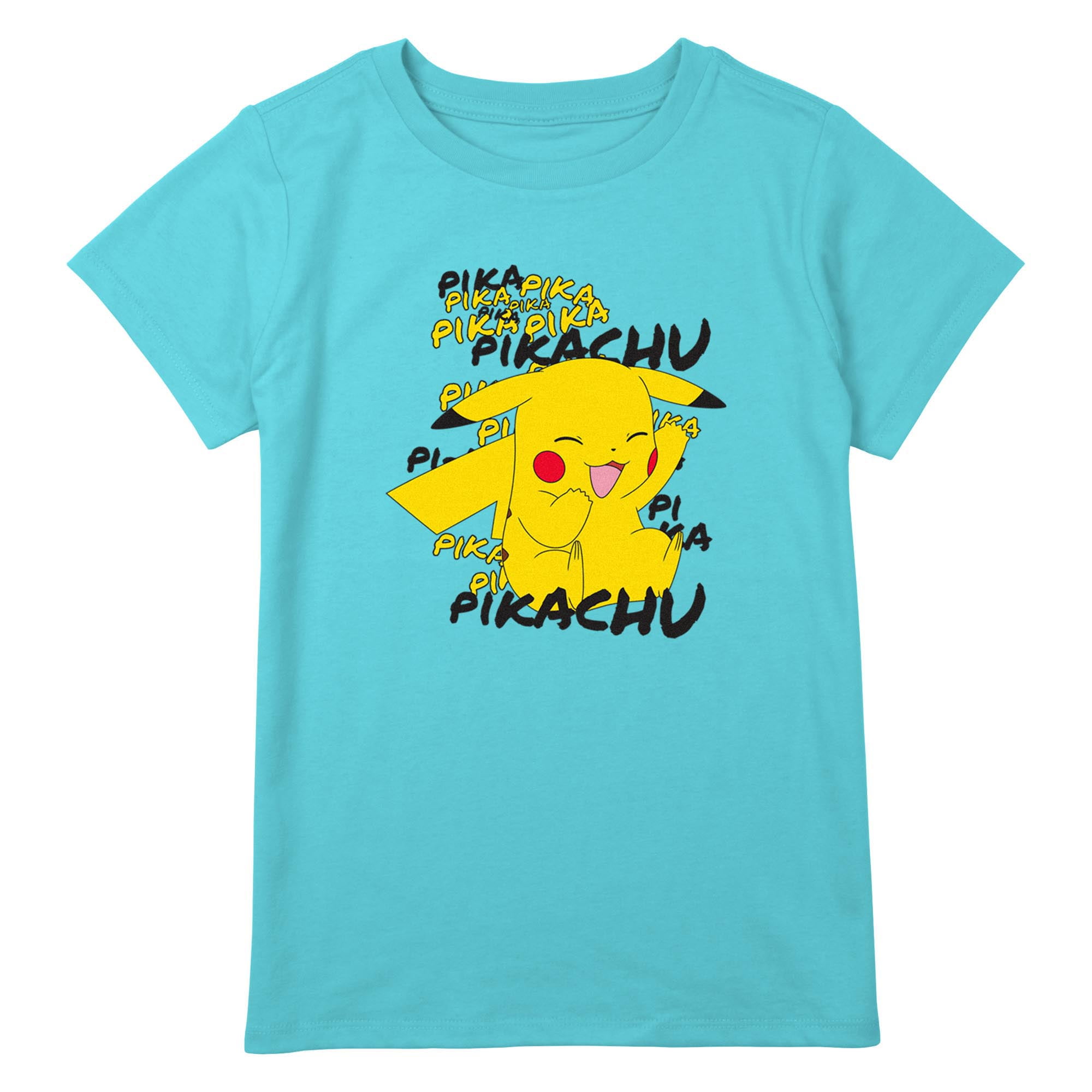 Girl's Pokemon Pikachu Laughing Graphic T-Shirt - Walmart.com