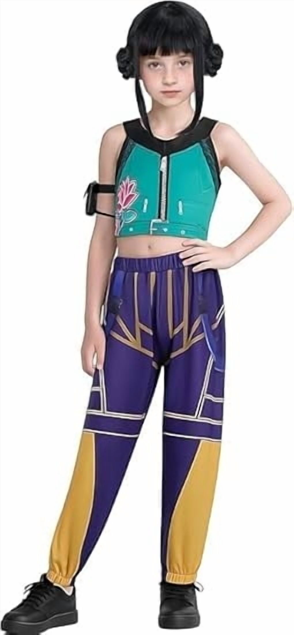 Girl's Pop Stars Costume Dress up zoeyY Crop Top Skirt Pop De-mon ...