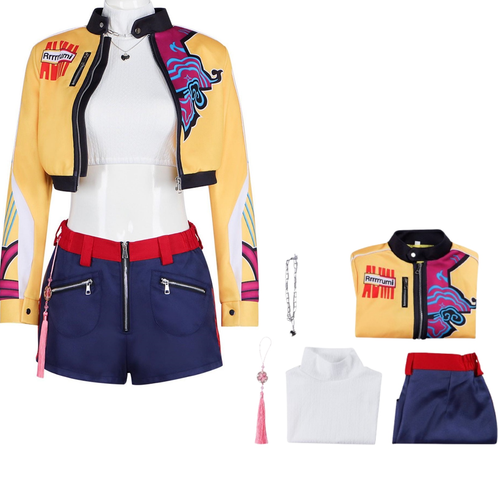 Girl's Pop Stars Costume Size 10-12 Rumii Crop Top Skirt Pop ...