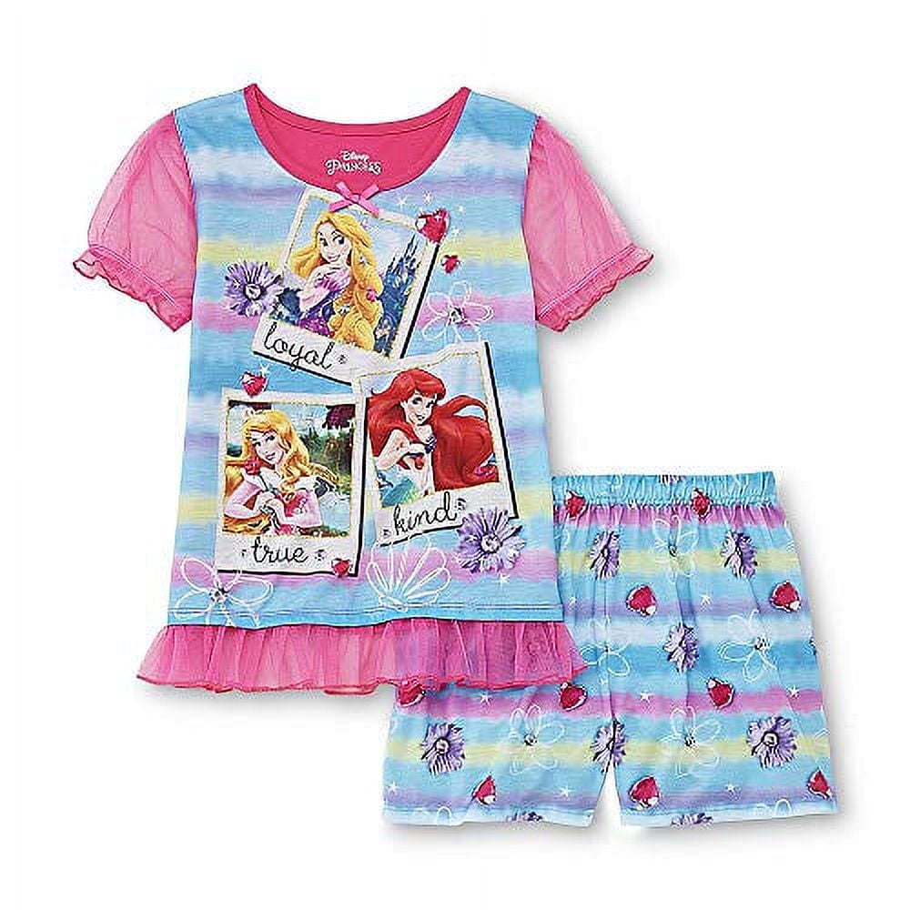 Girl's Princess Kind, Loyal and True Pajama Shorts Set, Size 6/6X ...