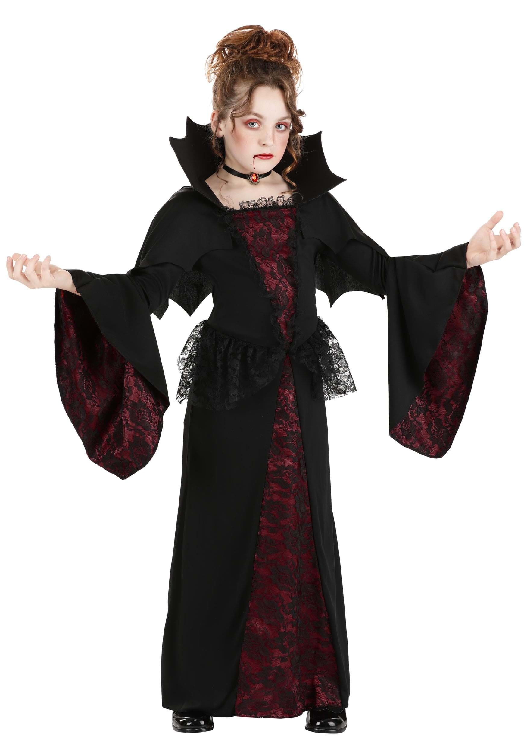 Girl's Royal Vampire Sustainable Materials Costume - Walmart.com