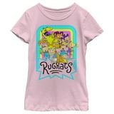 Girl's Rugrats Framed Group Shot Graphic Tee Light Pink X Small ...