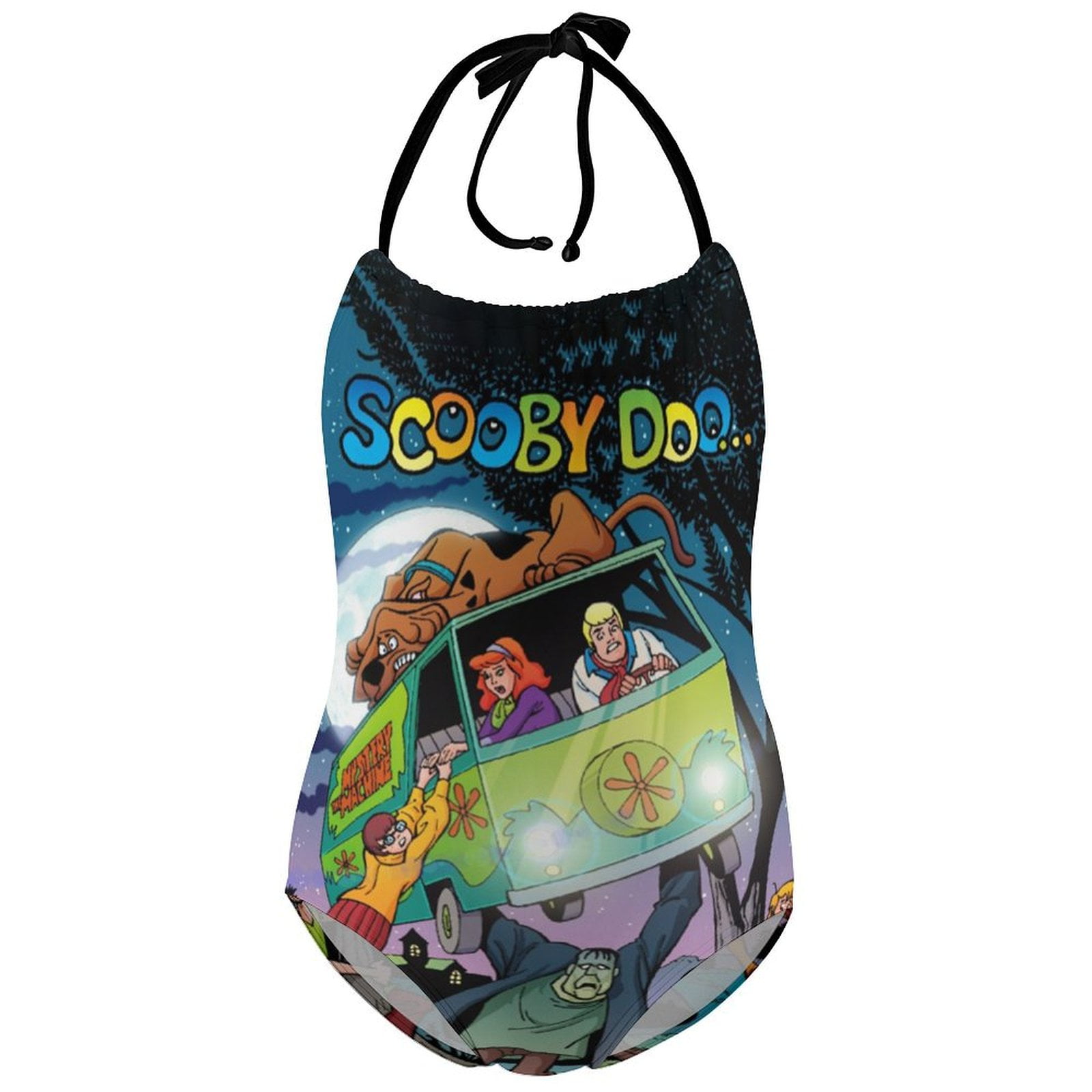 Girl's Scooby Doo One Piece Swimsuit Halter Bathing Suit for Holiday ...