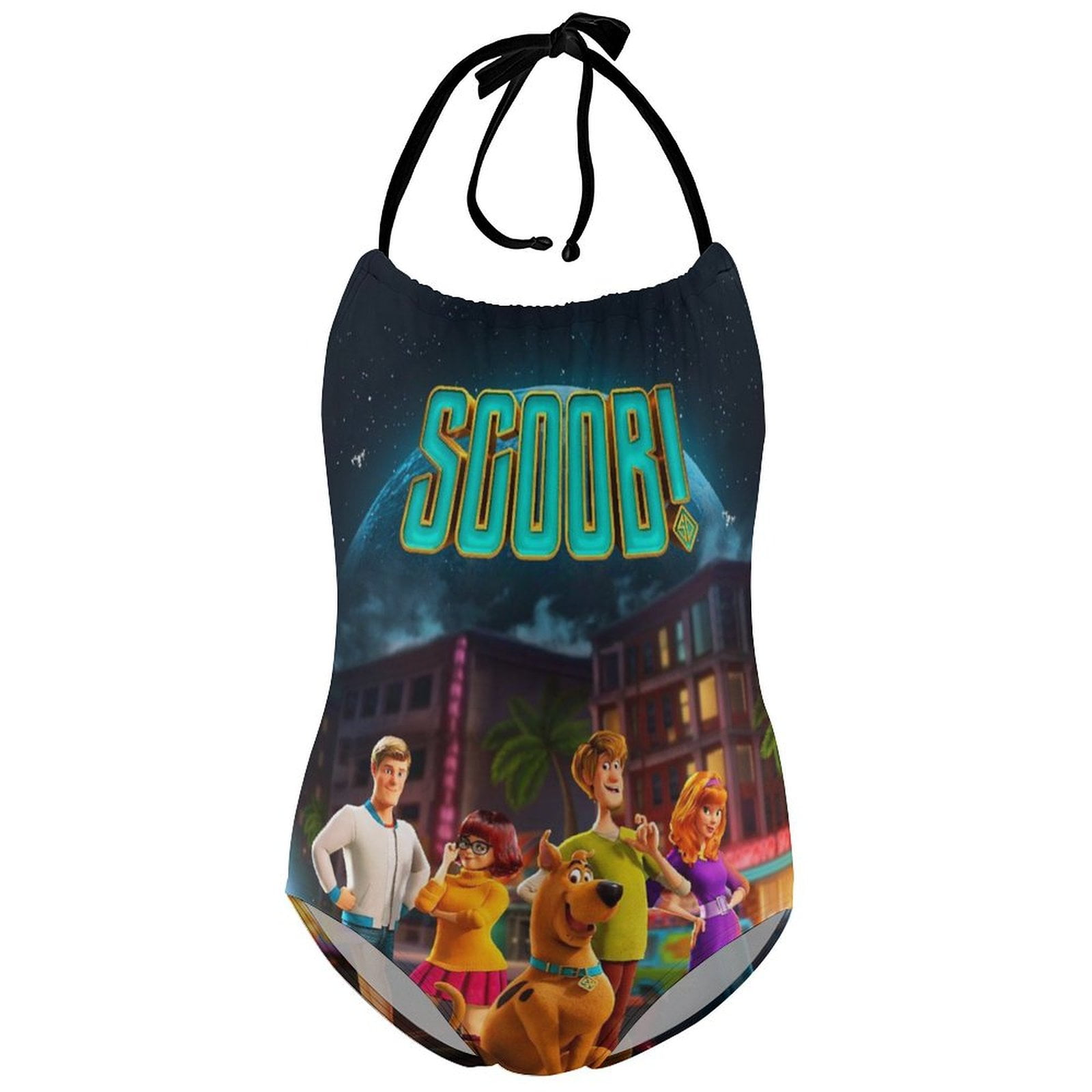 Girl's Scooby Doo One Piece Swimsuit Halter Bathing Suit for Holiday ...