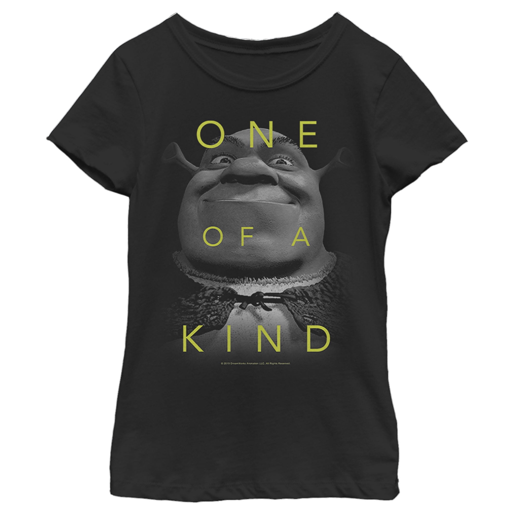 Girl's Shrek One of a Kind Graphic Tee Black Large - Walmart.com